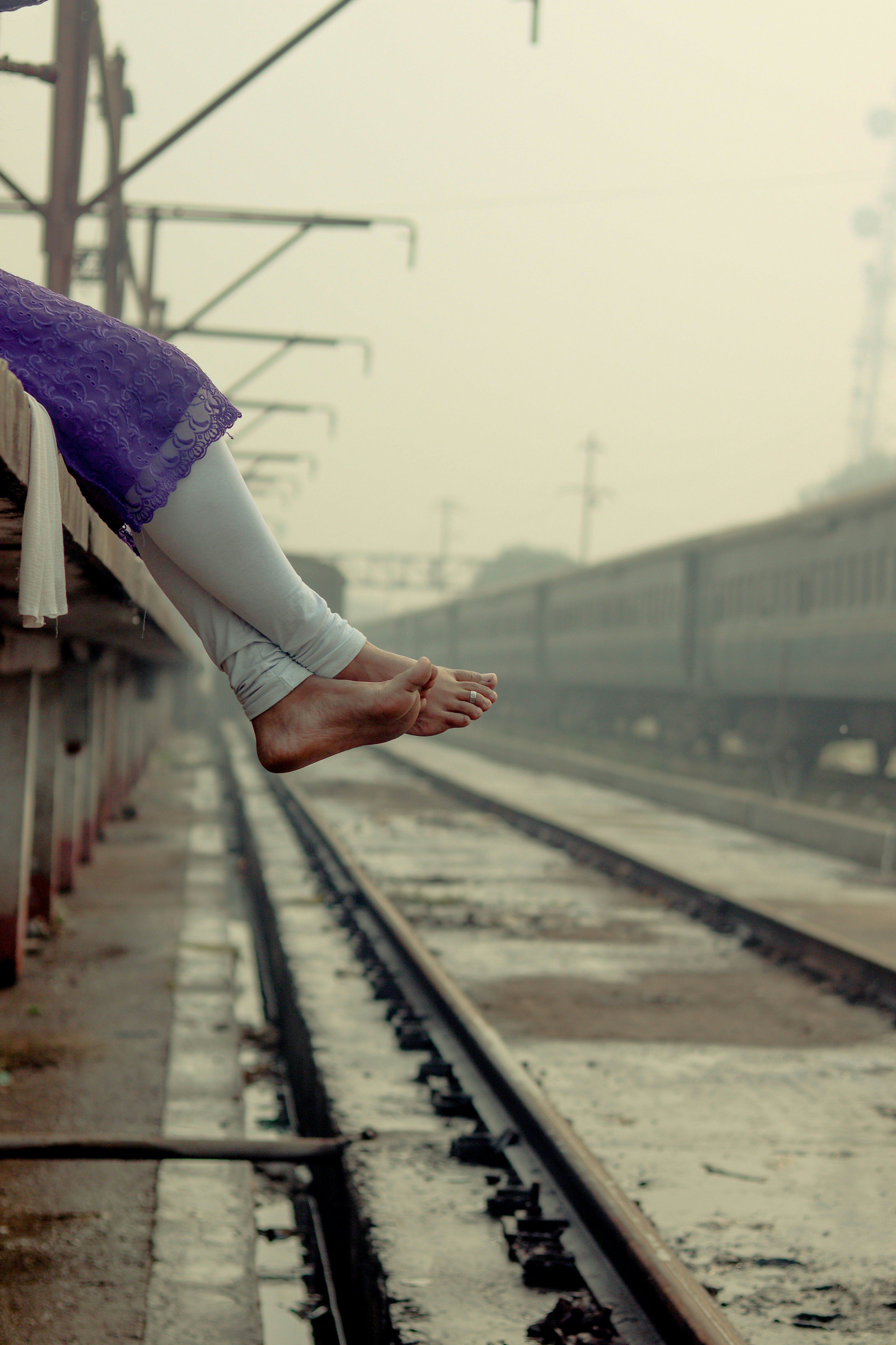 Between Platform and Rails: a Quiet Moment of Balance