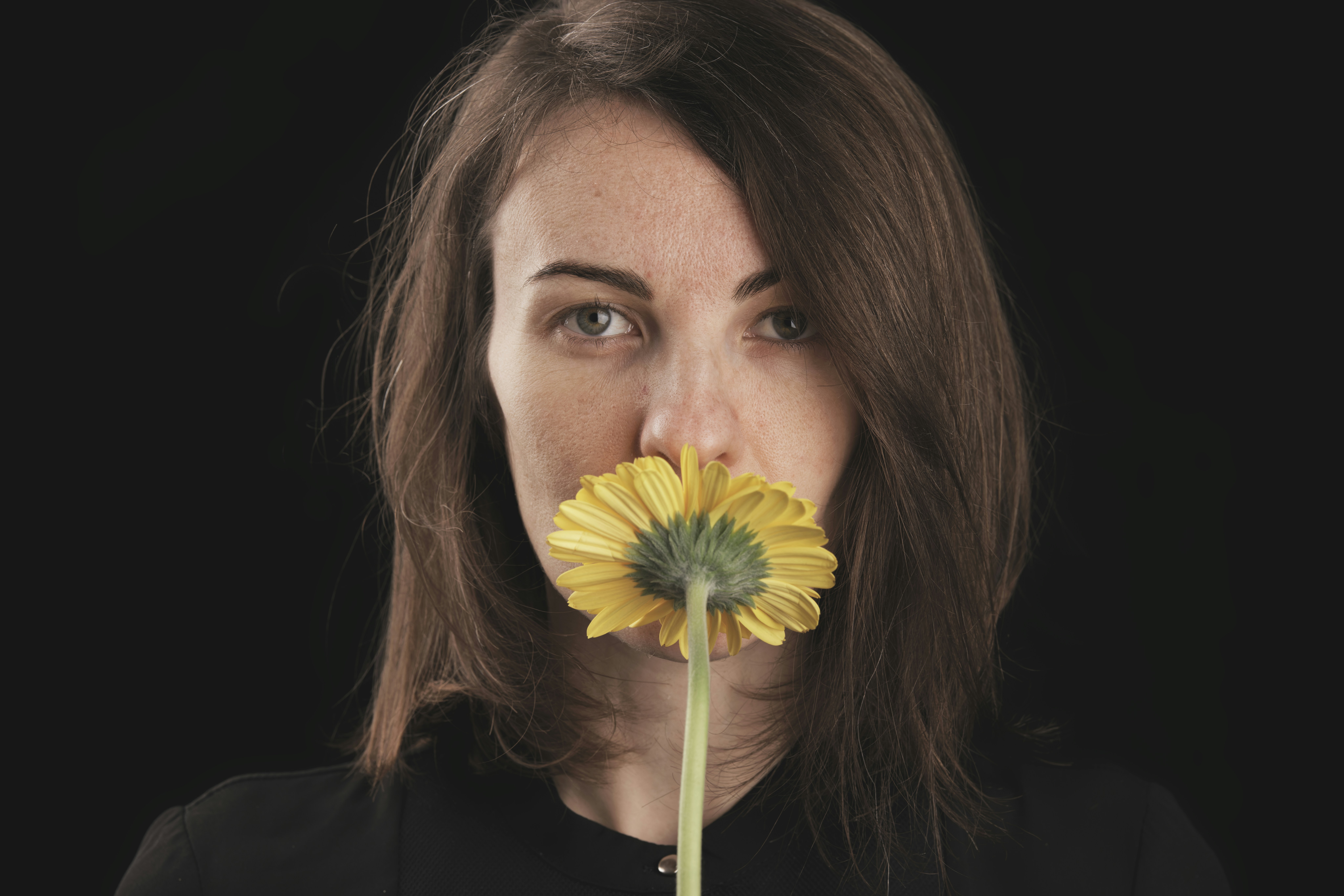 Petal Mask: A Portrait with a Hidden Smile