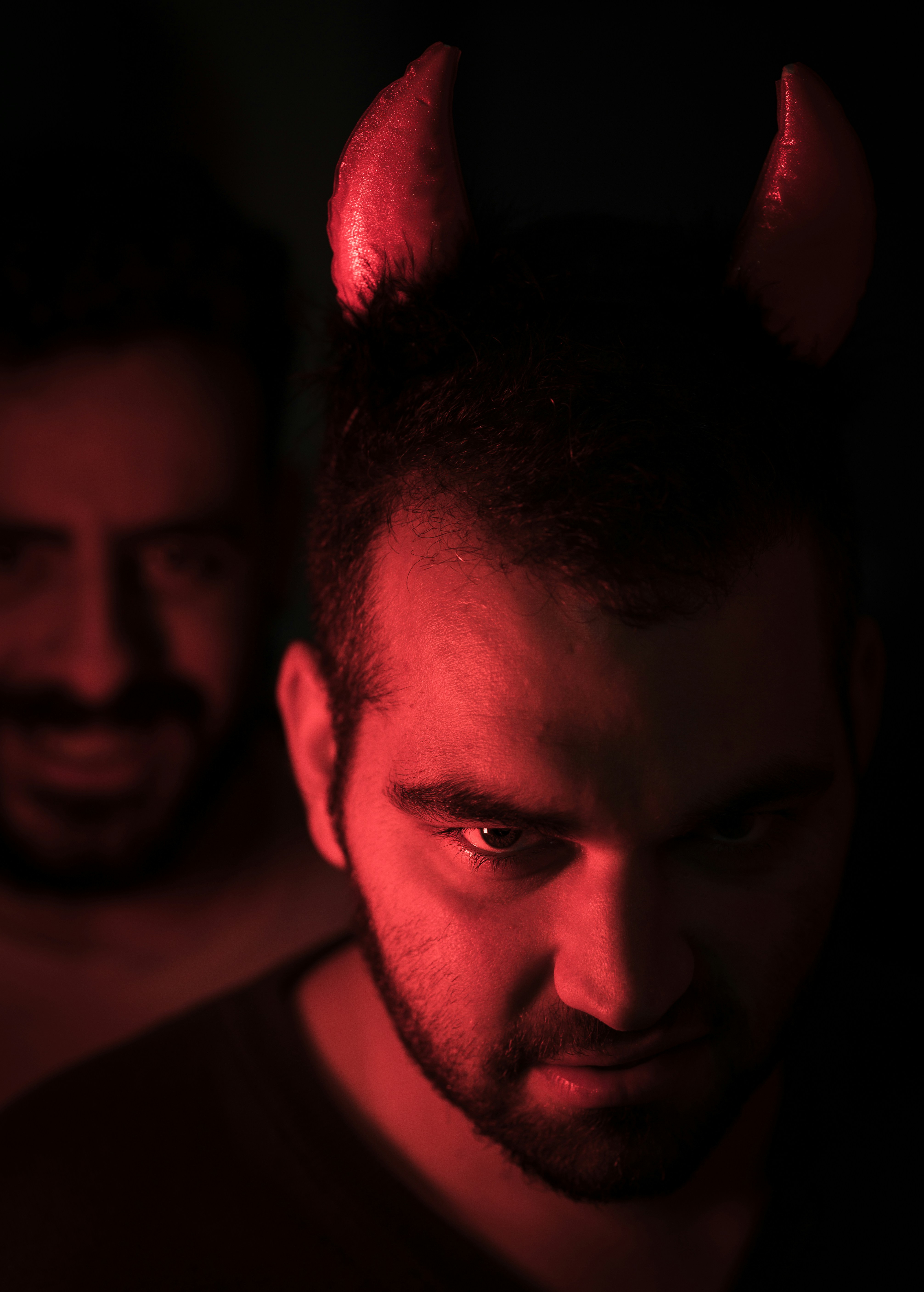 Devilish Gaze: A Subtle Duel of Light and Shadow