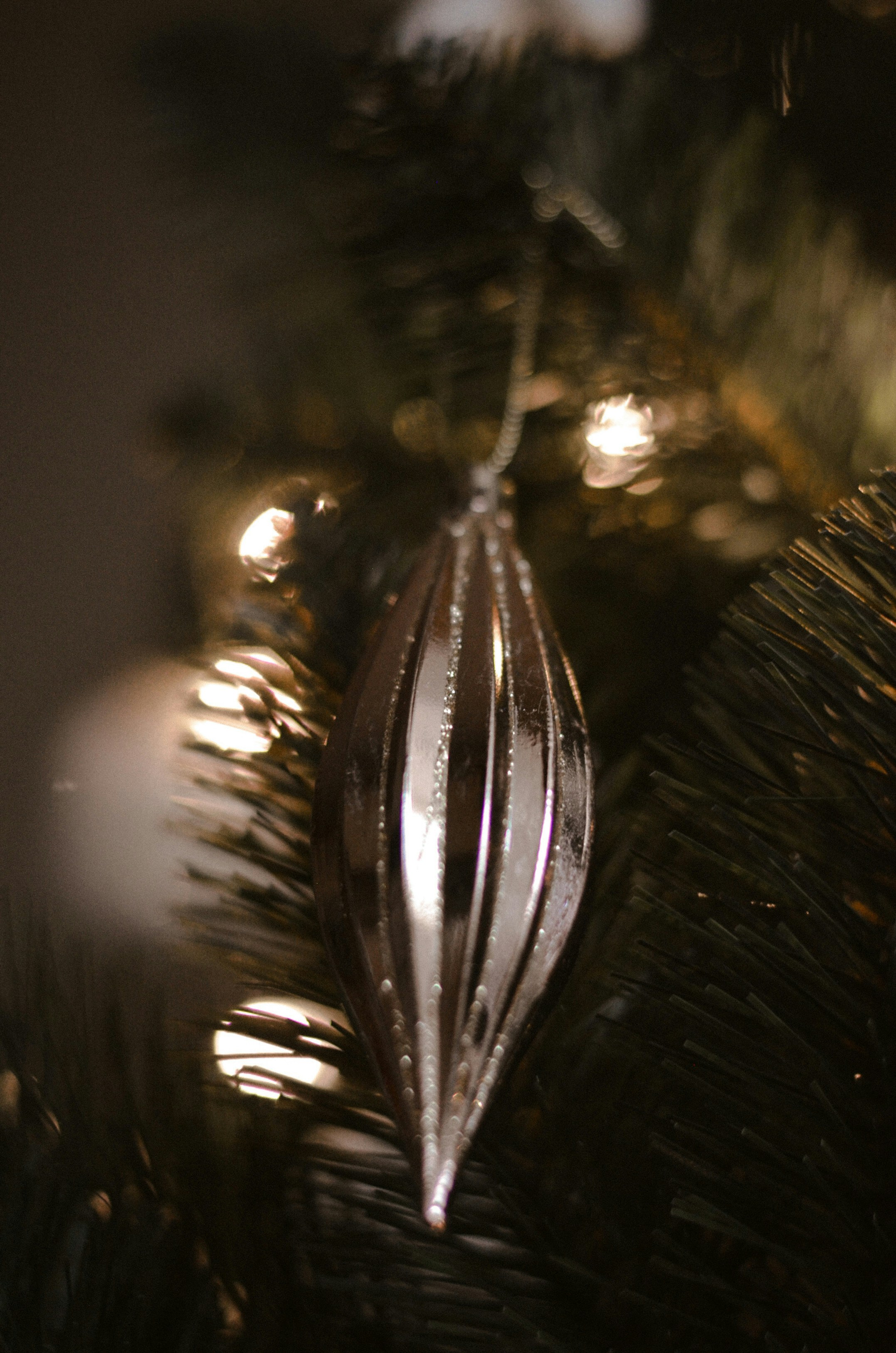 silver and black christmas bauble