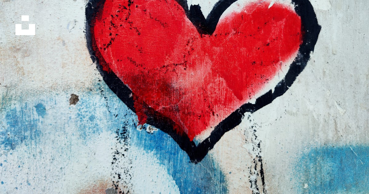 Foto Corazón Rojo En Forma De Superficie Blanca Imagen Rojo Gratis En