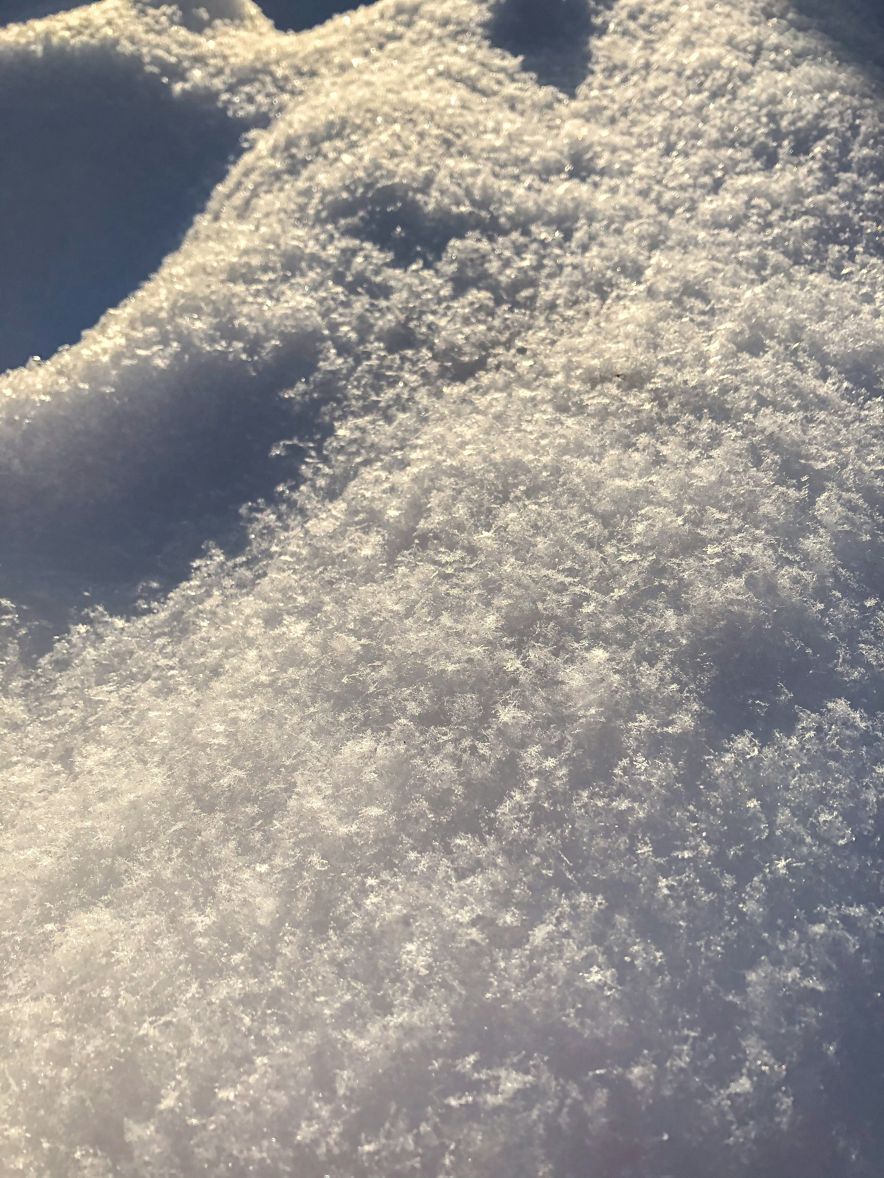 Ice White Peaks: Macro Texture in Winter Light