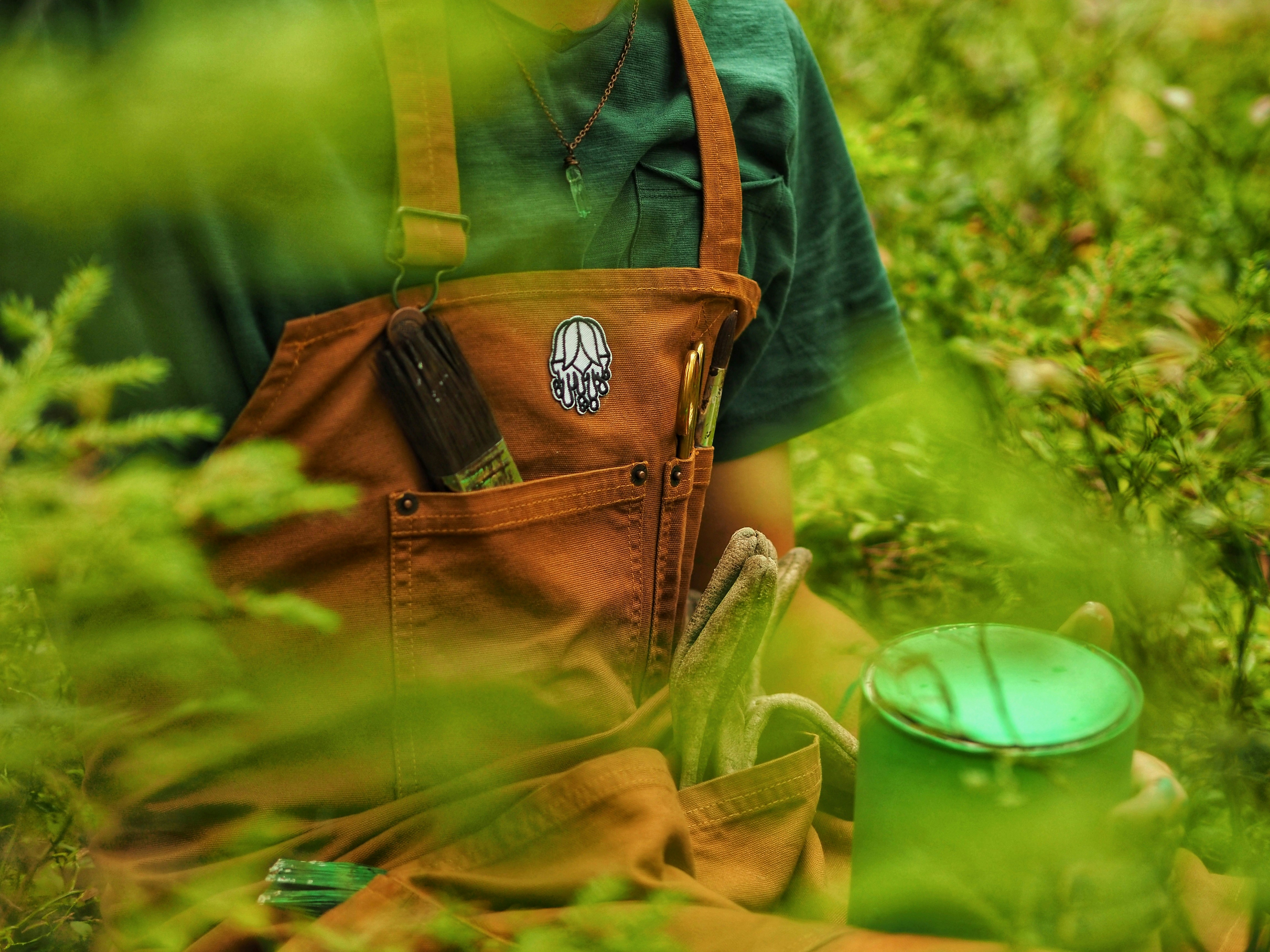 Patch in Focus: A Gardener’s Moment Behind the Greenery