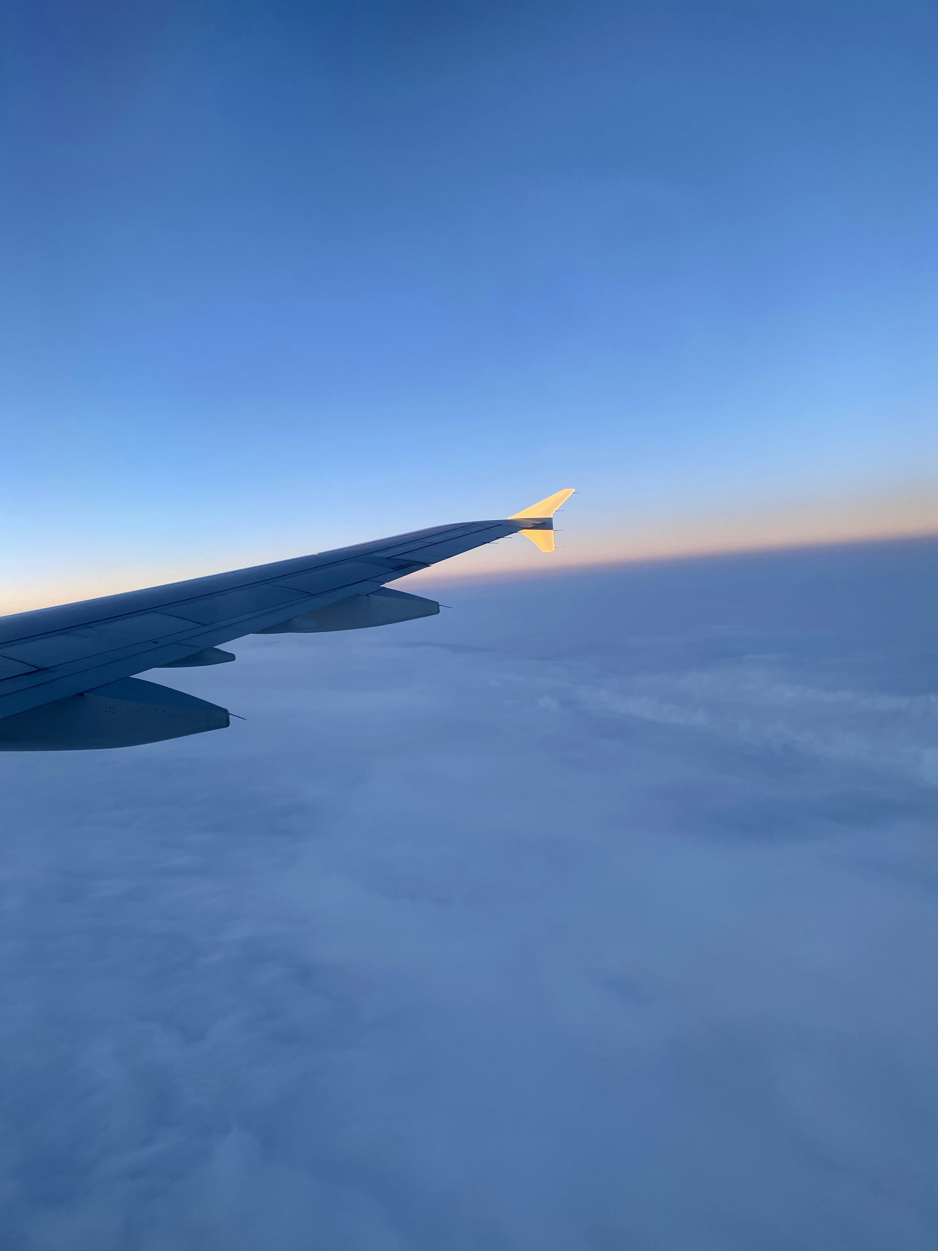 Blue and yellow plane wing photo – Free Blue Image on Unsplash