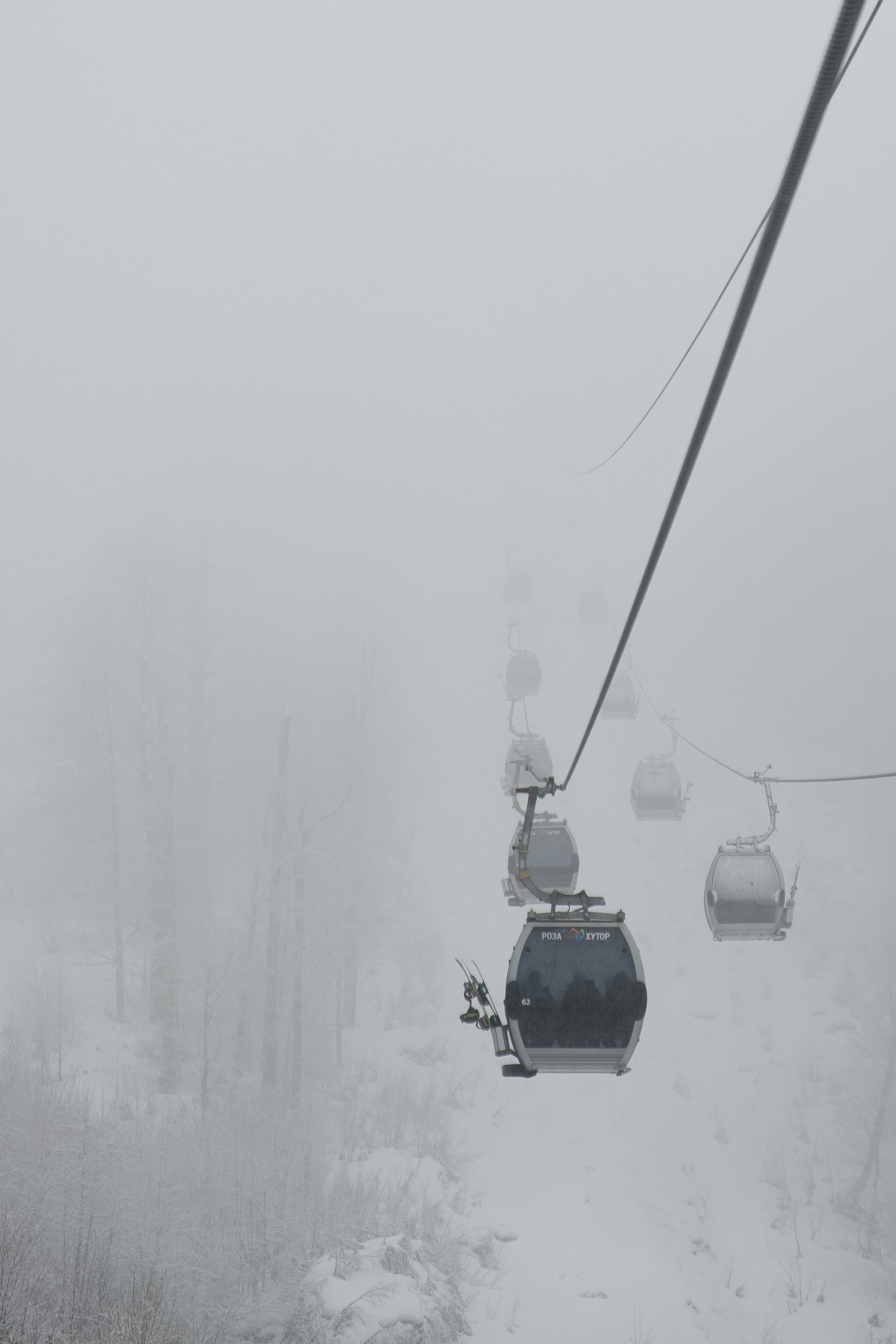 Black cable car on snow covered ground during daytime photo – Free Grey ...