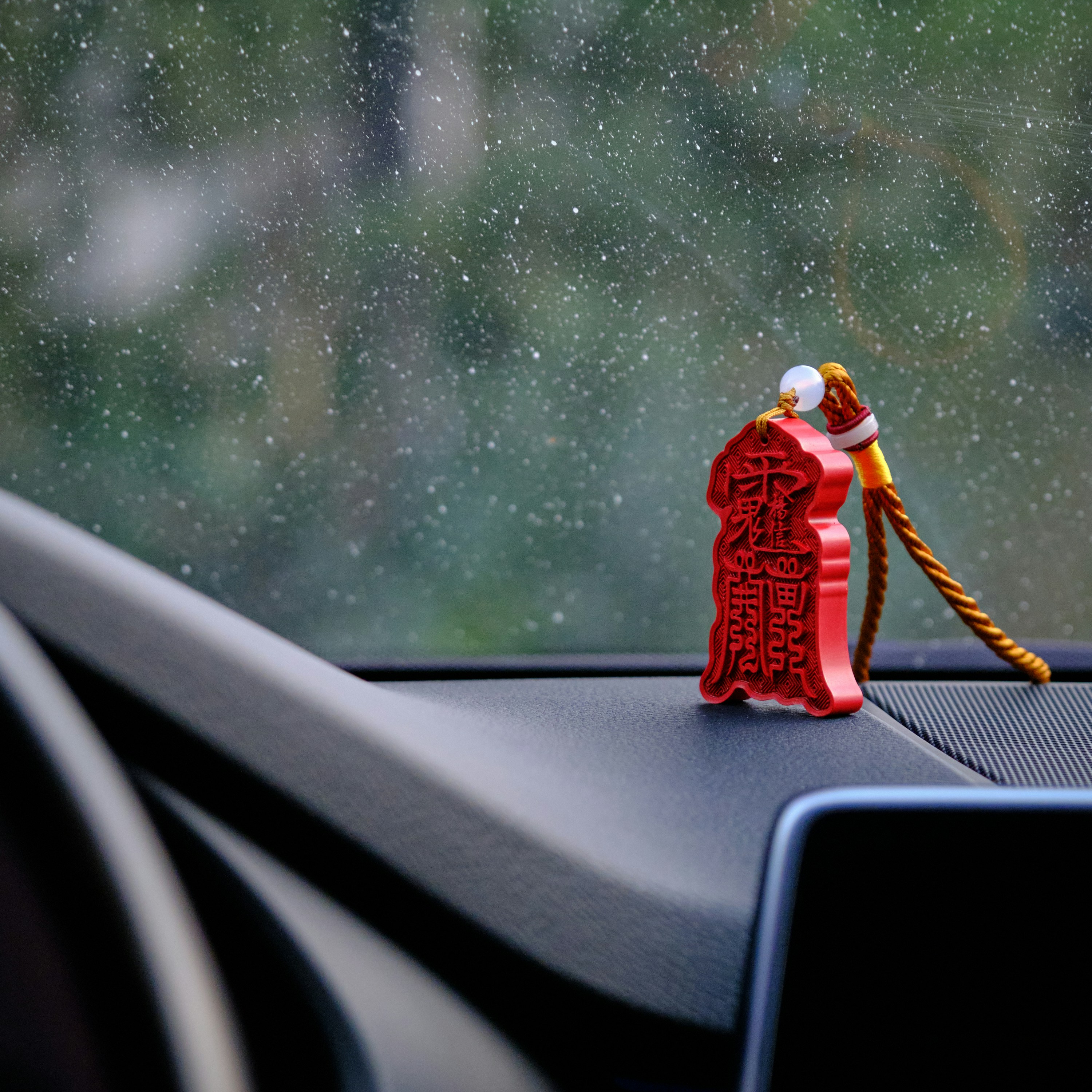 Guardian Charm on a Rainy Day