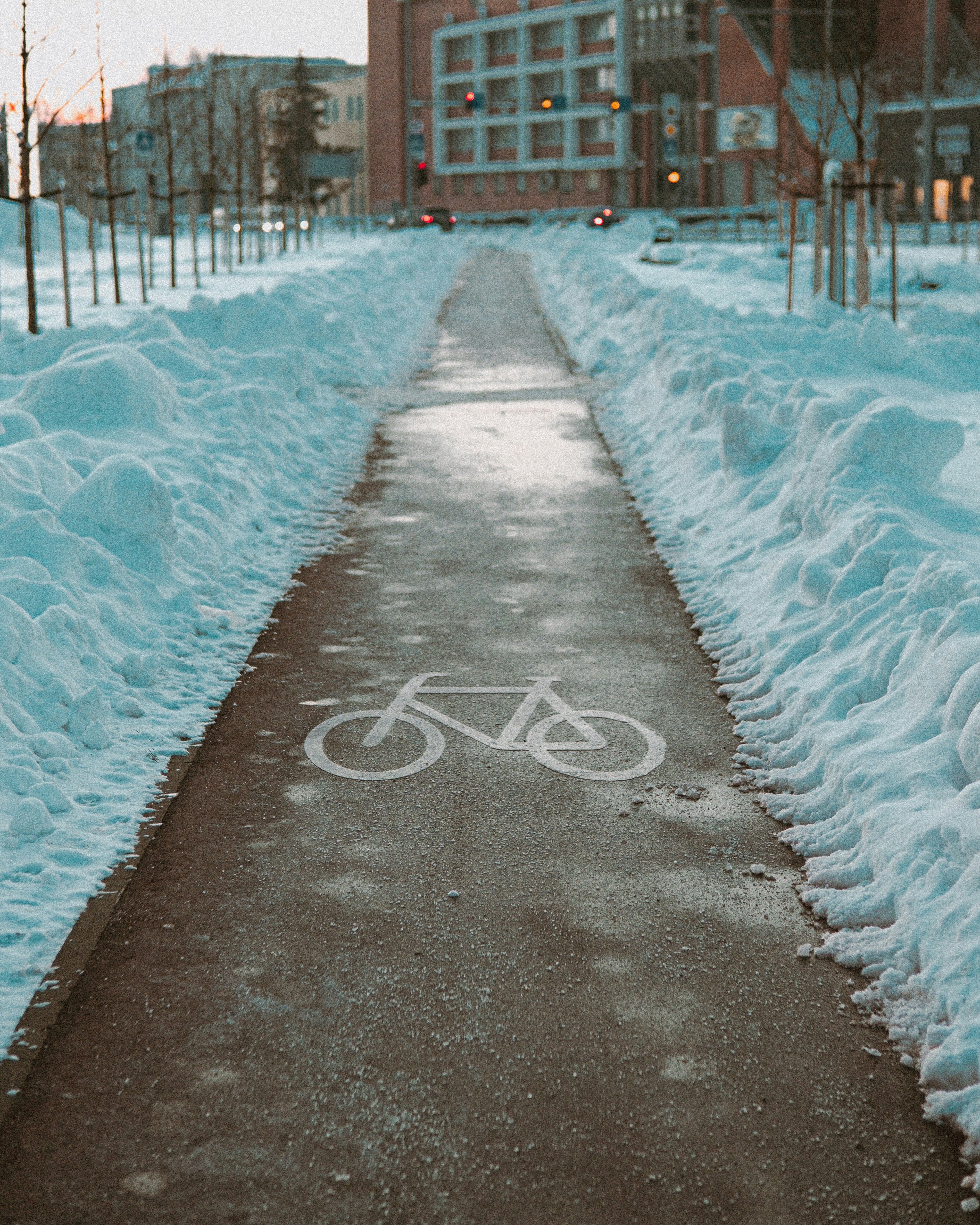 Bike lane in Vilnius, Edited with the presets in my bio