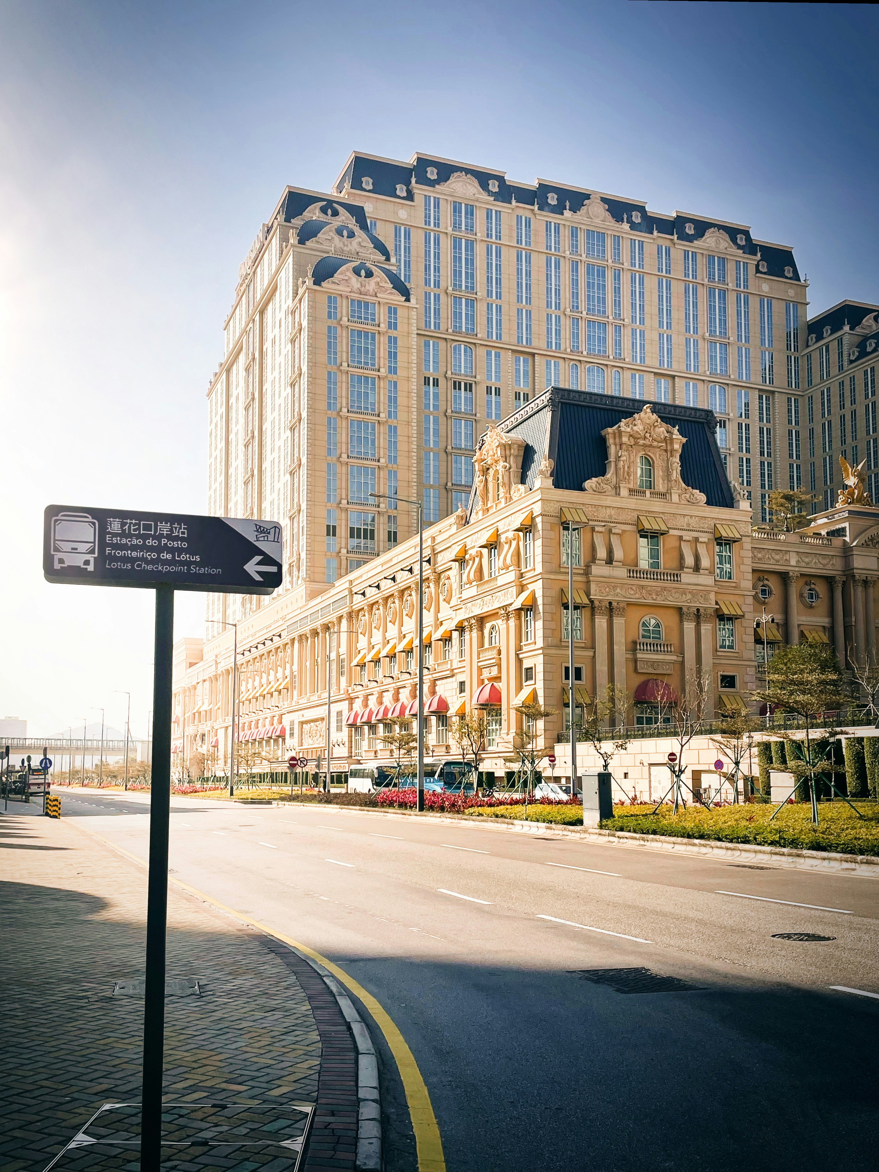 Sunlit Facade of Architectural Grandeur