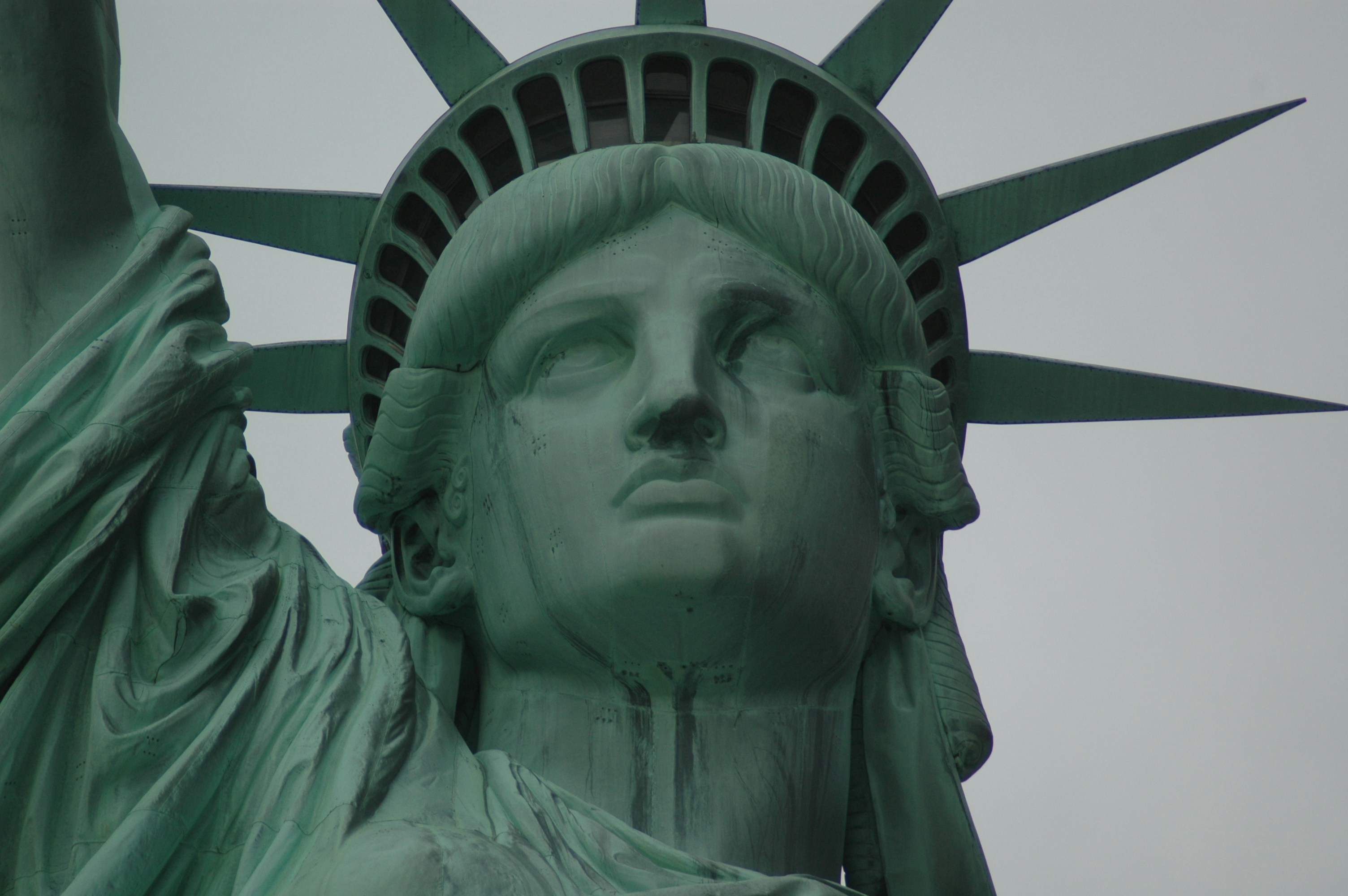 Statue of liberty under white sky during daytime photo – Free Grey ...