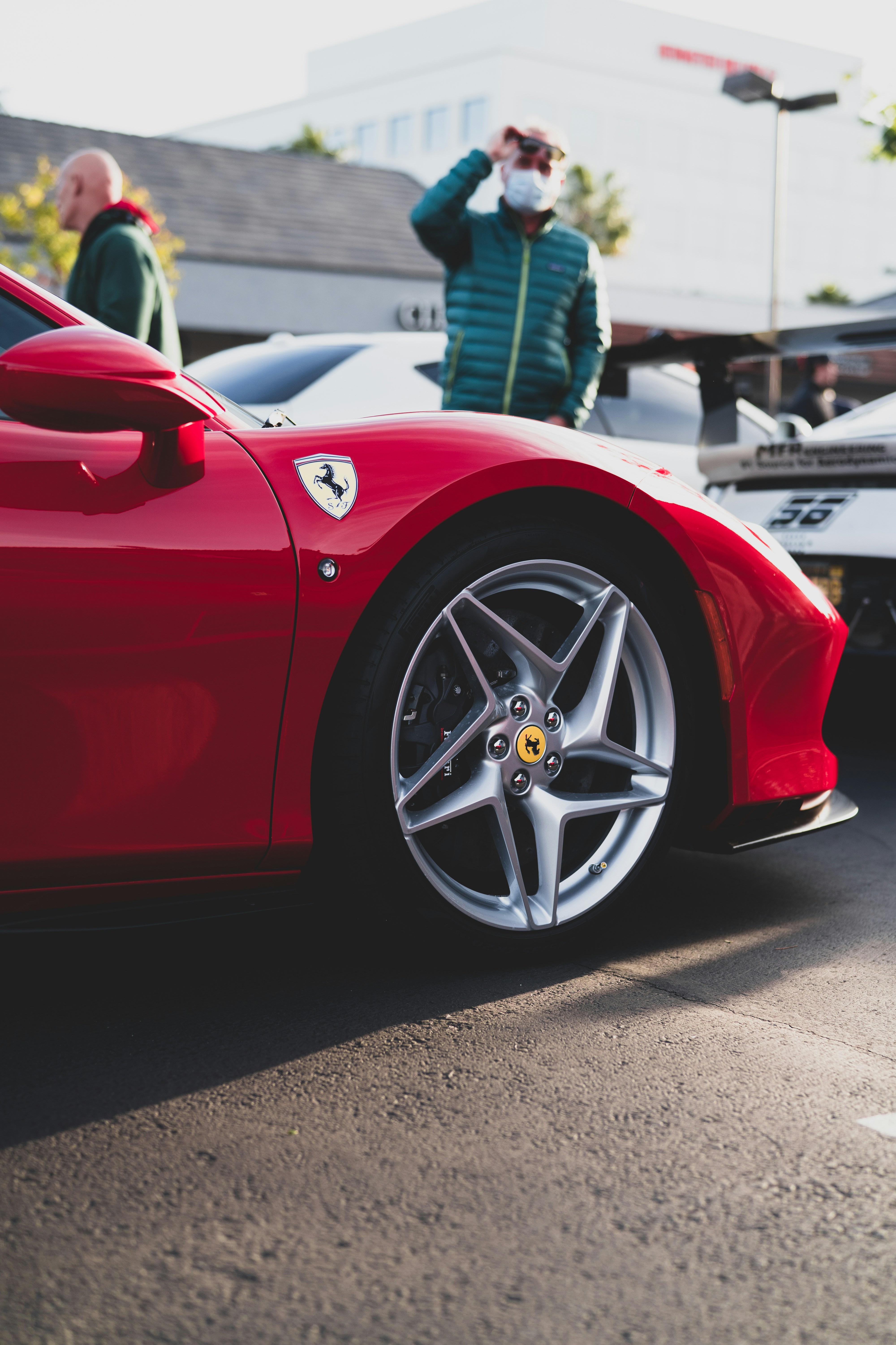 Red ferrari 458 italia parked on parking lot photo – Free Car Image on ...