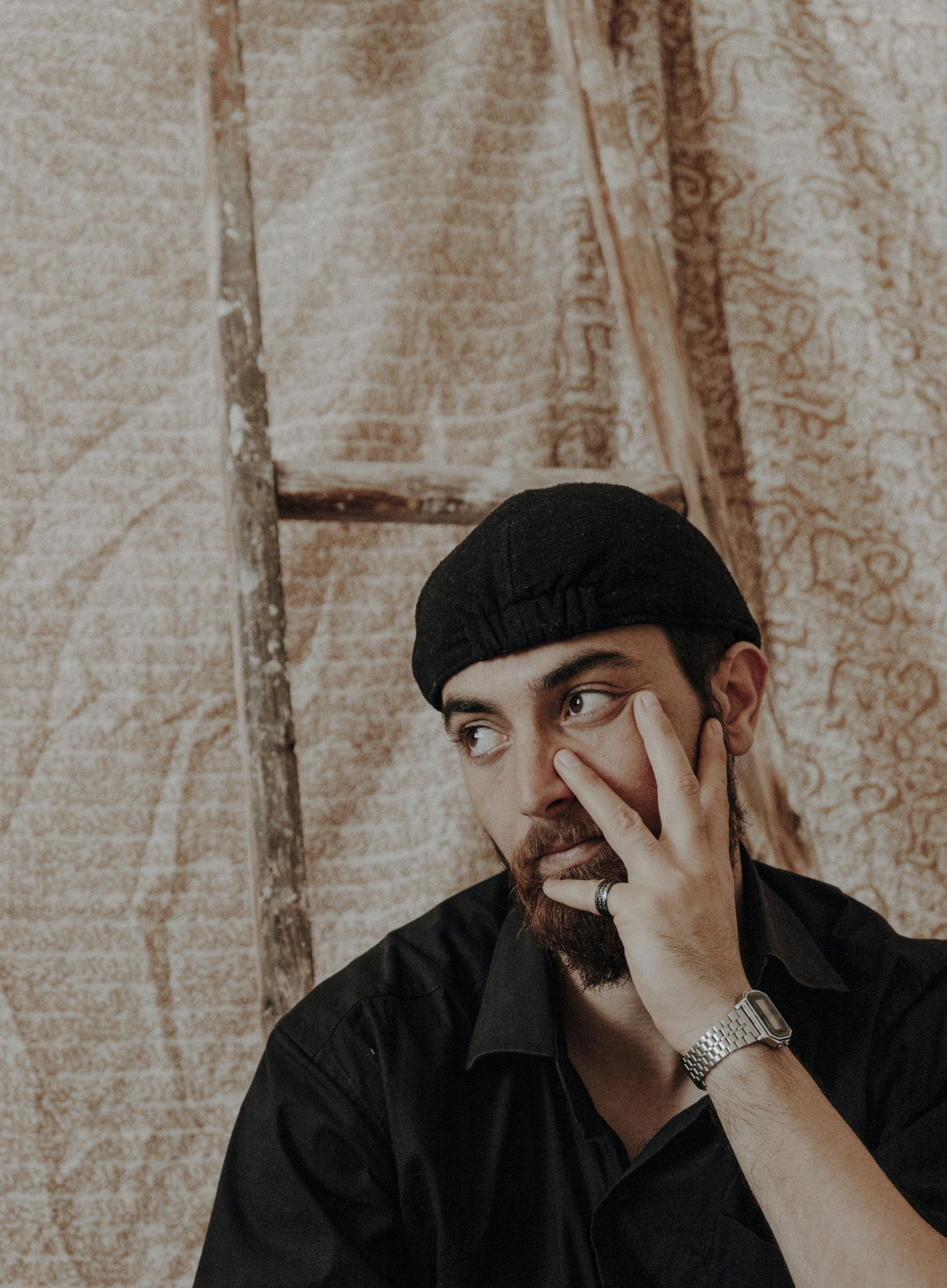 Man in black knit cap covering his face photo – Free Tunisie Image on ...