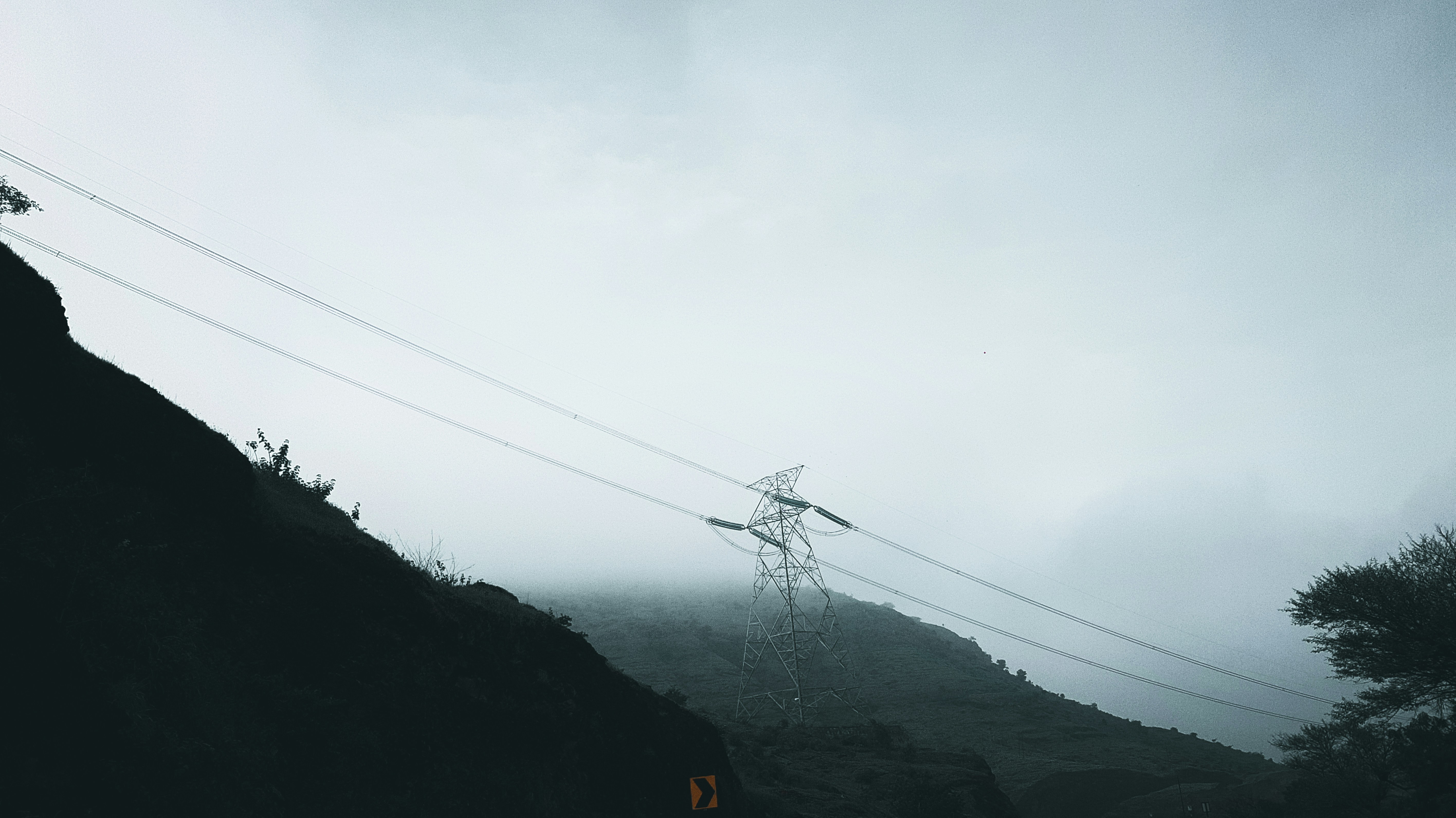 Black electric cable on top of mountain during daytime photo – Free ...