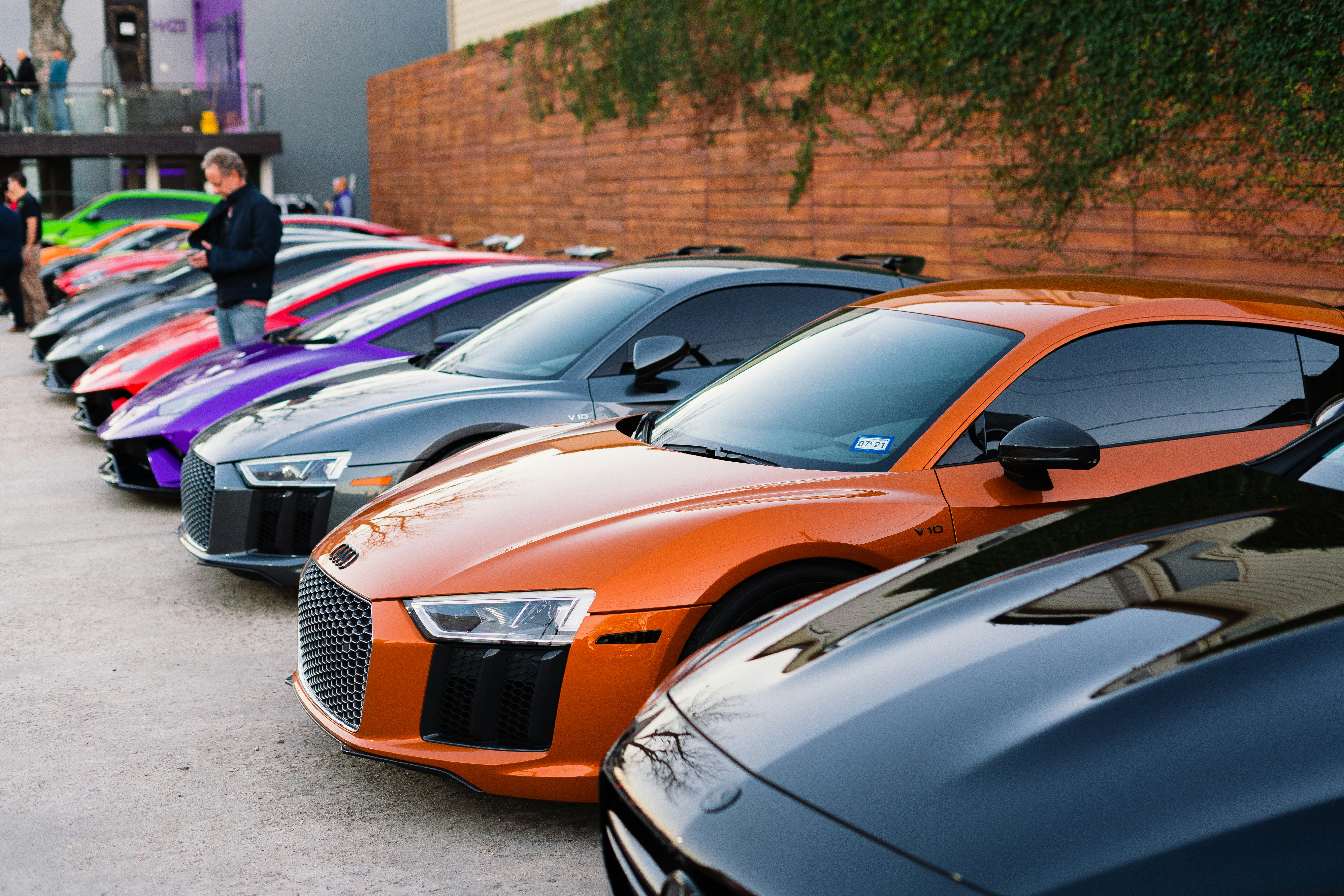 Row of Exotica: A Rainbow Parade of Sportscar Nerys