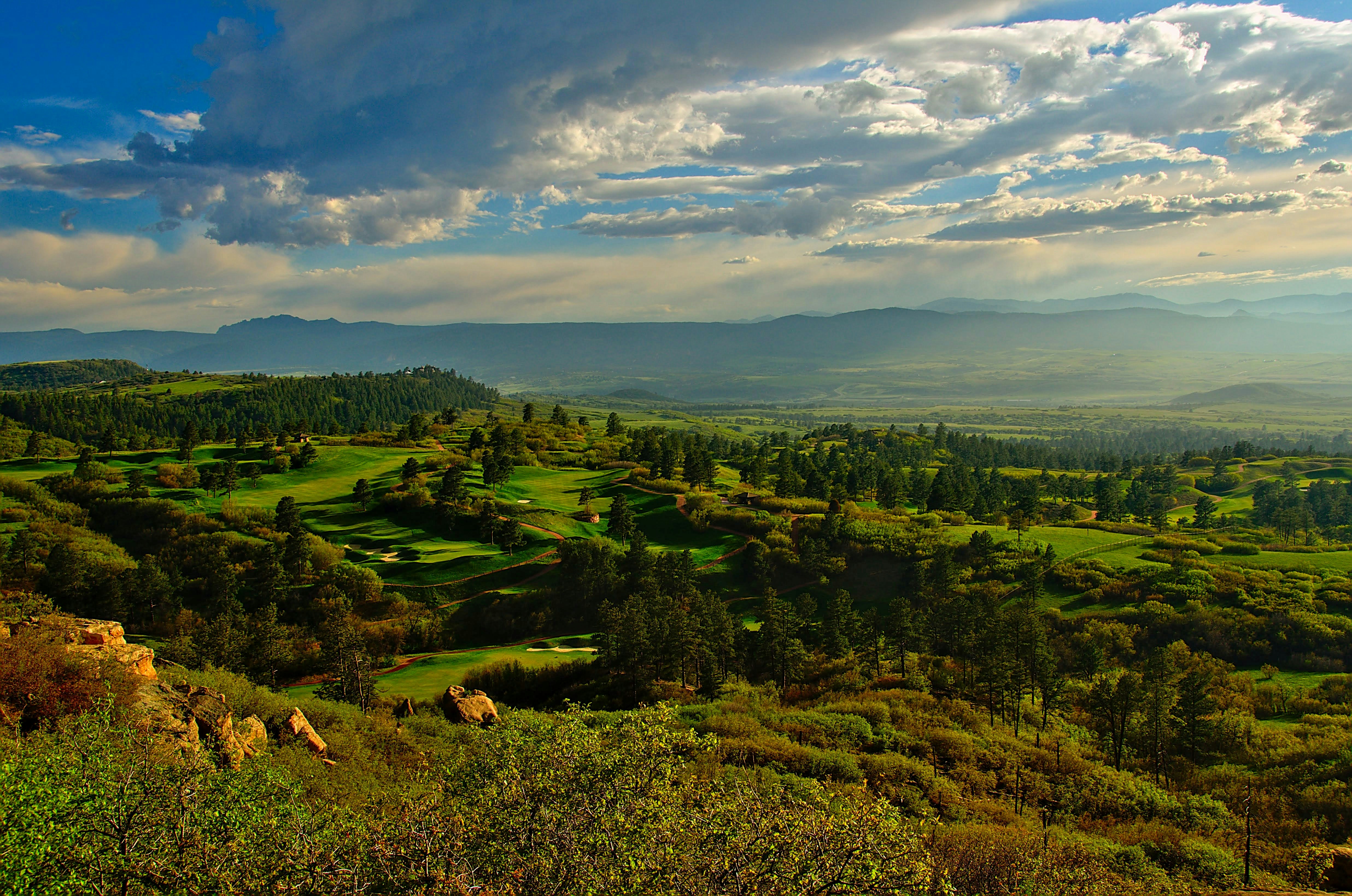 Golden Valleys Under a Vast Sky