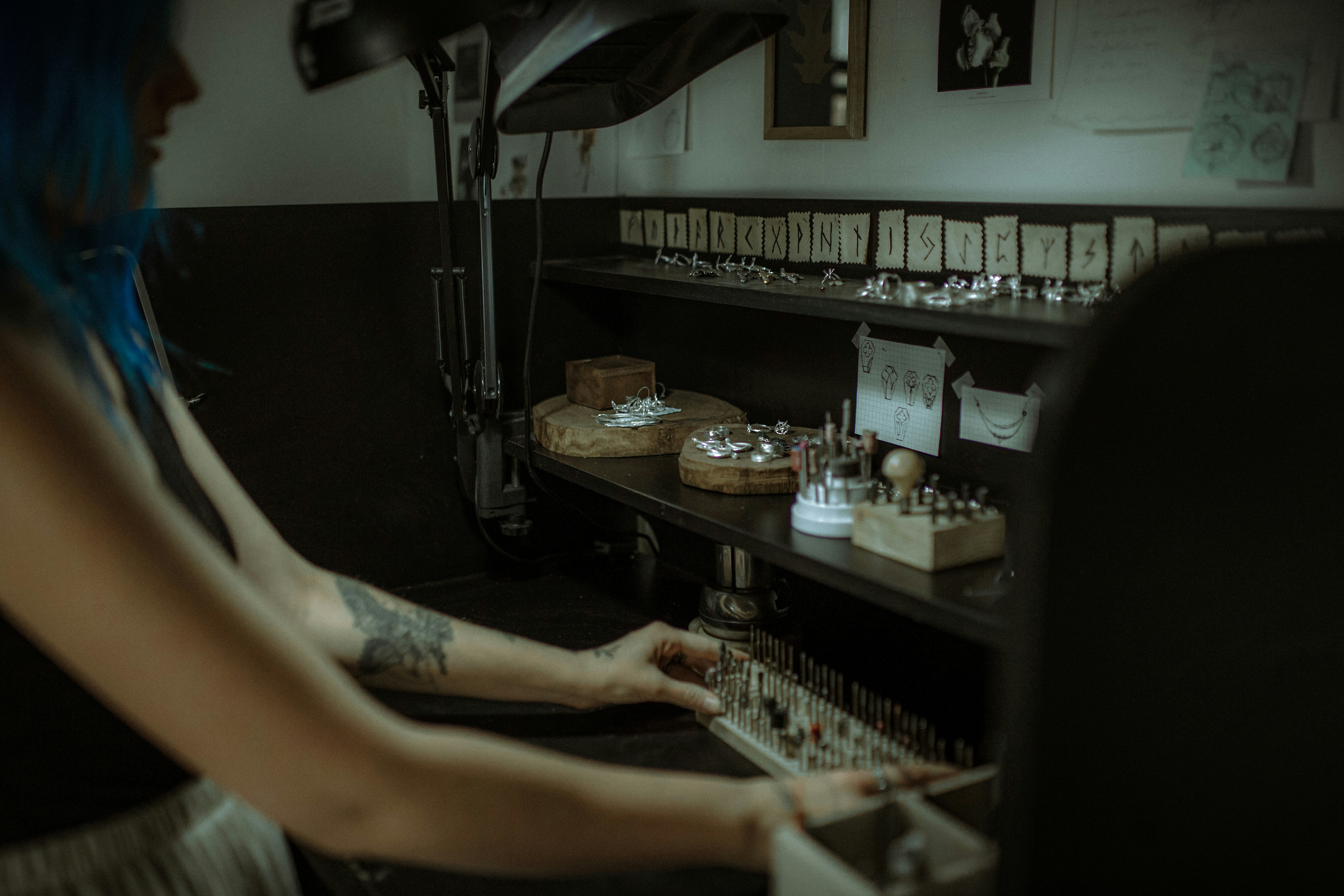 Person in front of clear glass display counter photo – Free Kyiv Image ...