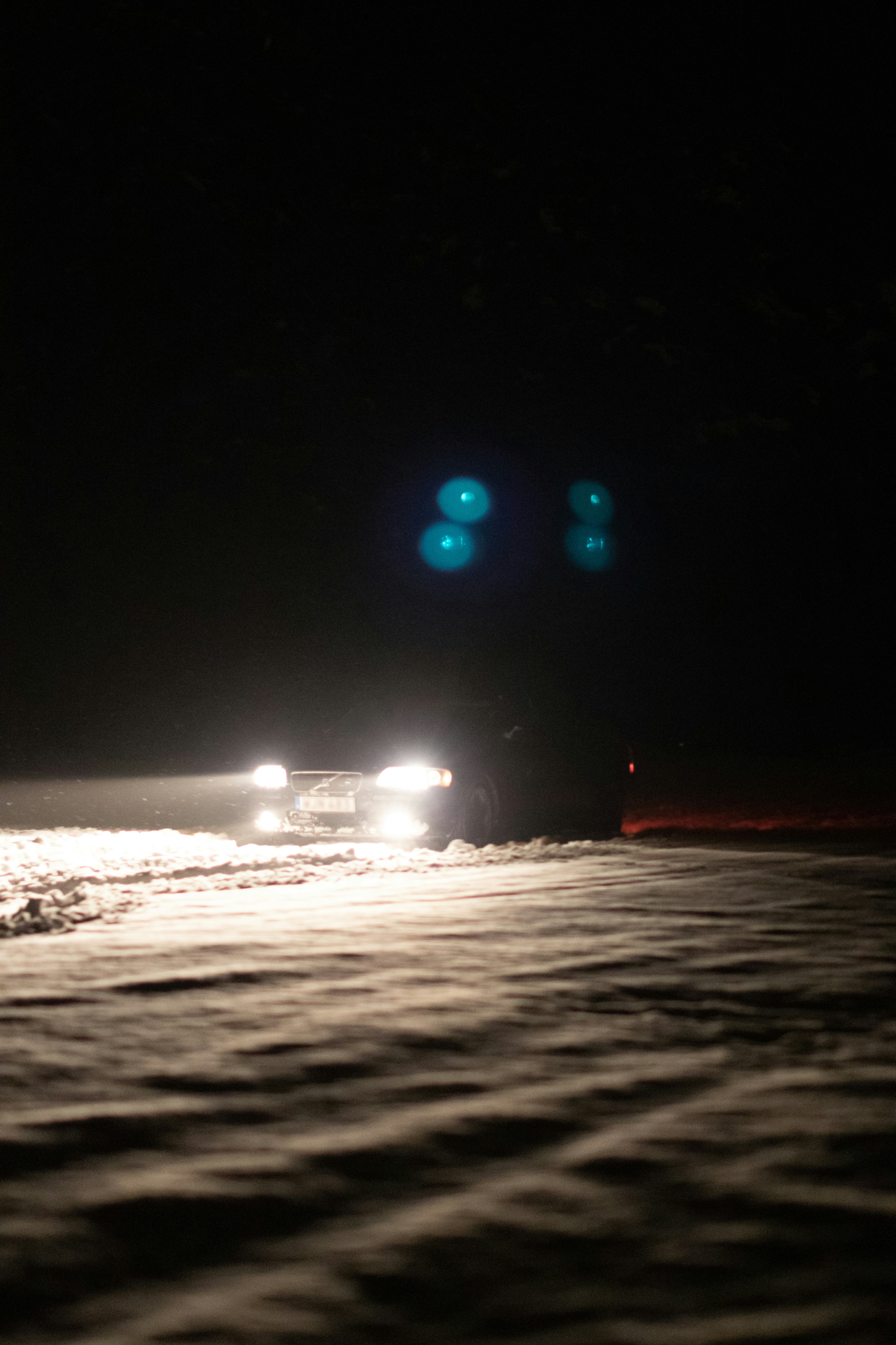 City lights on the beach during night time photo – Free Car Image on ...