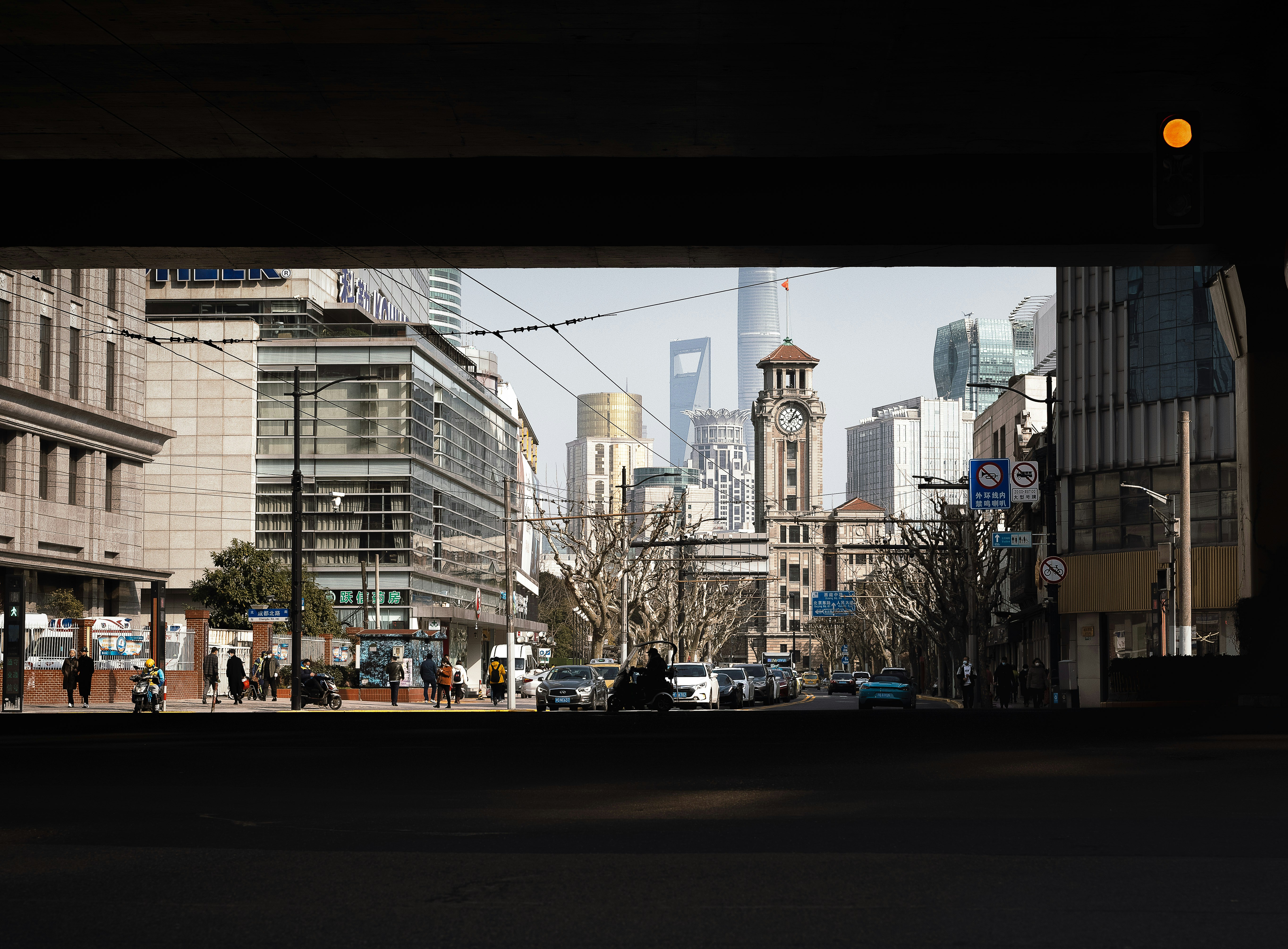 Clock Tower Rising at the City Threshold