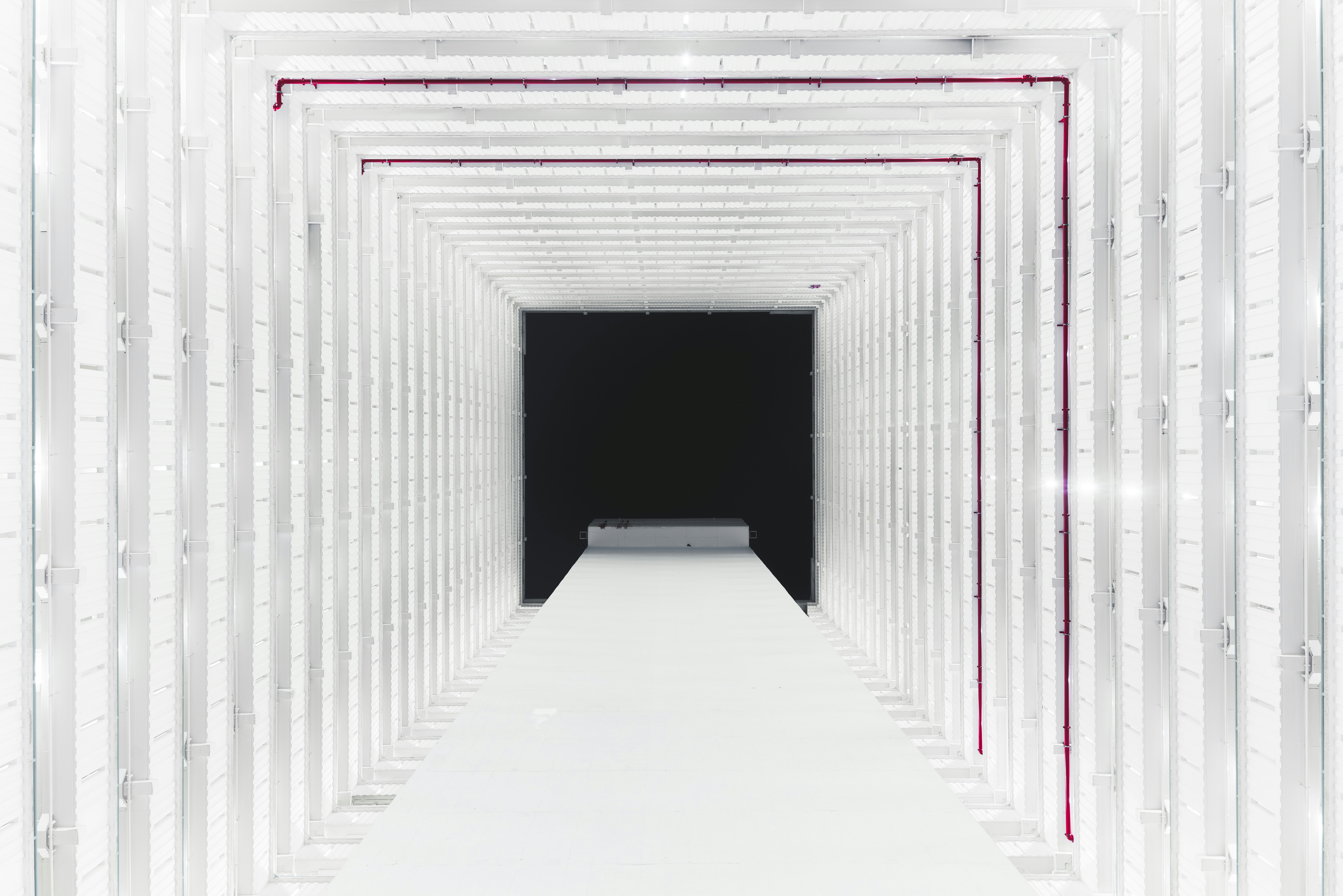 White concrete pathway in grayscale photography photo – Free Black ...