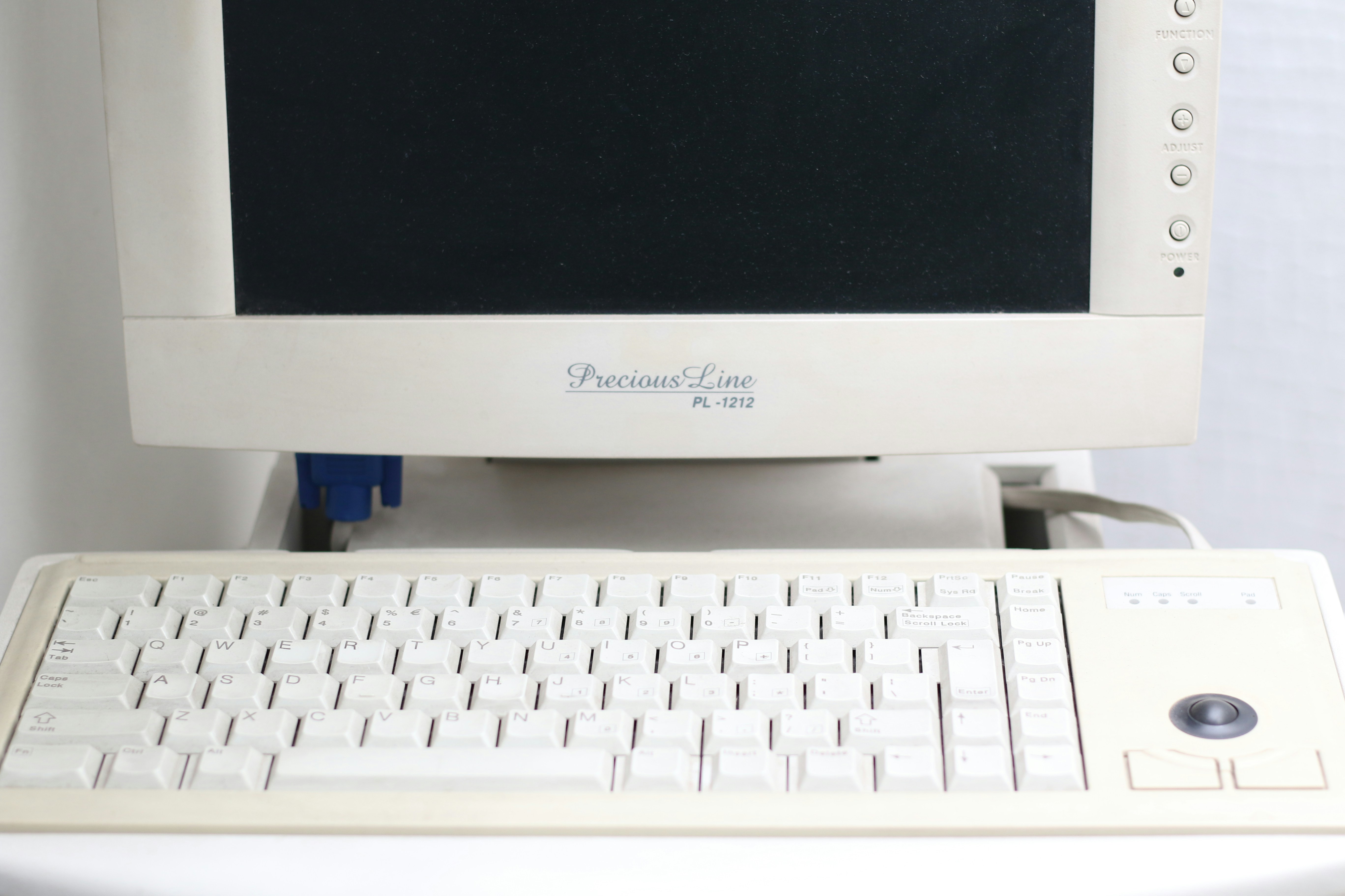 White samsung computer monitor and white computer keyboard photo – Free ...