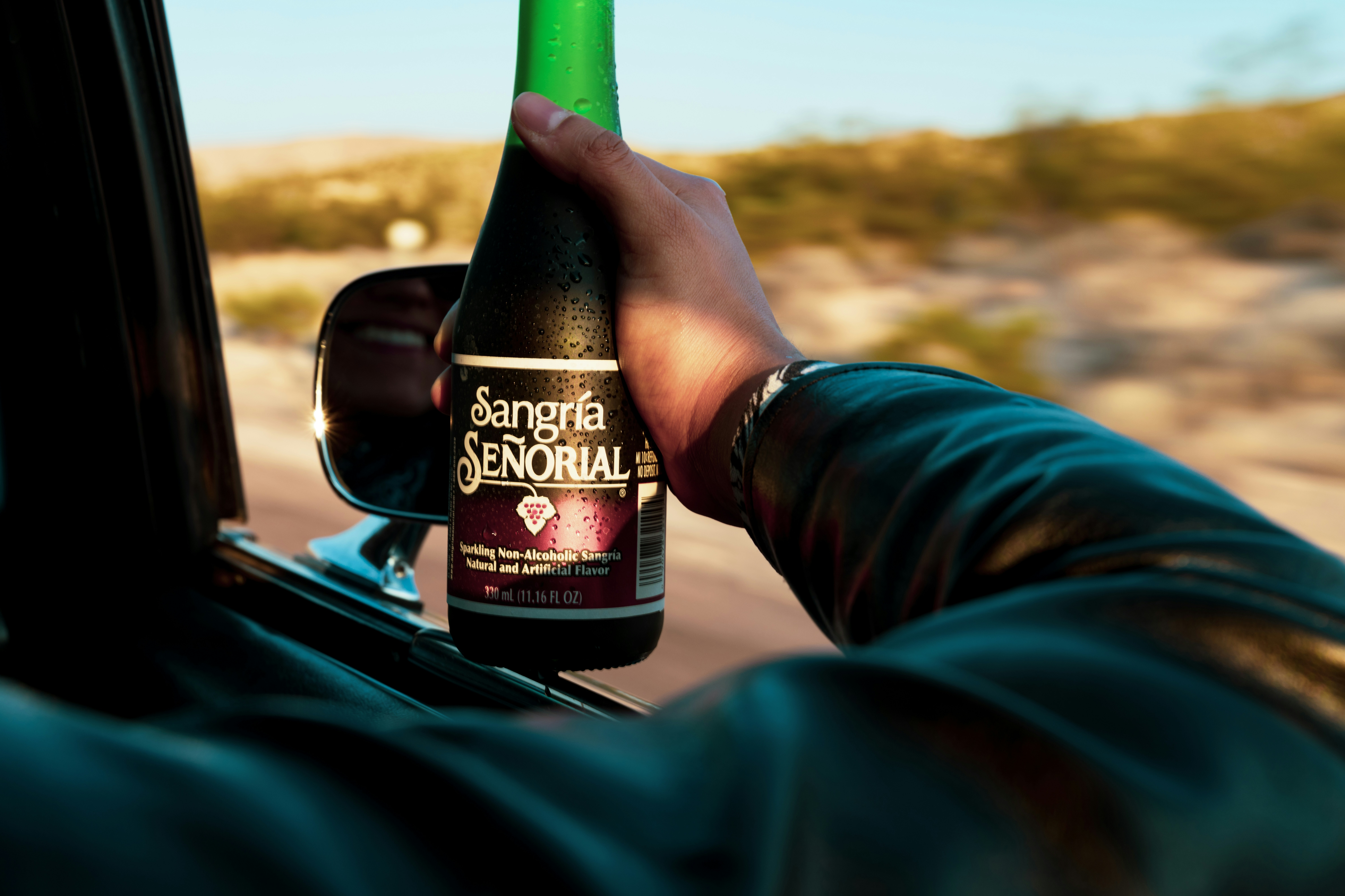 Desert Drive with a Sangría: A Hand at the Window