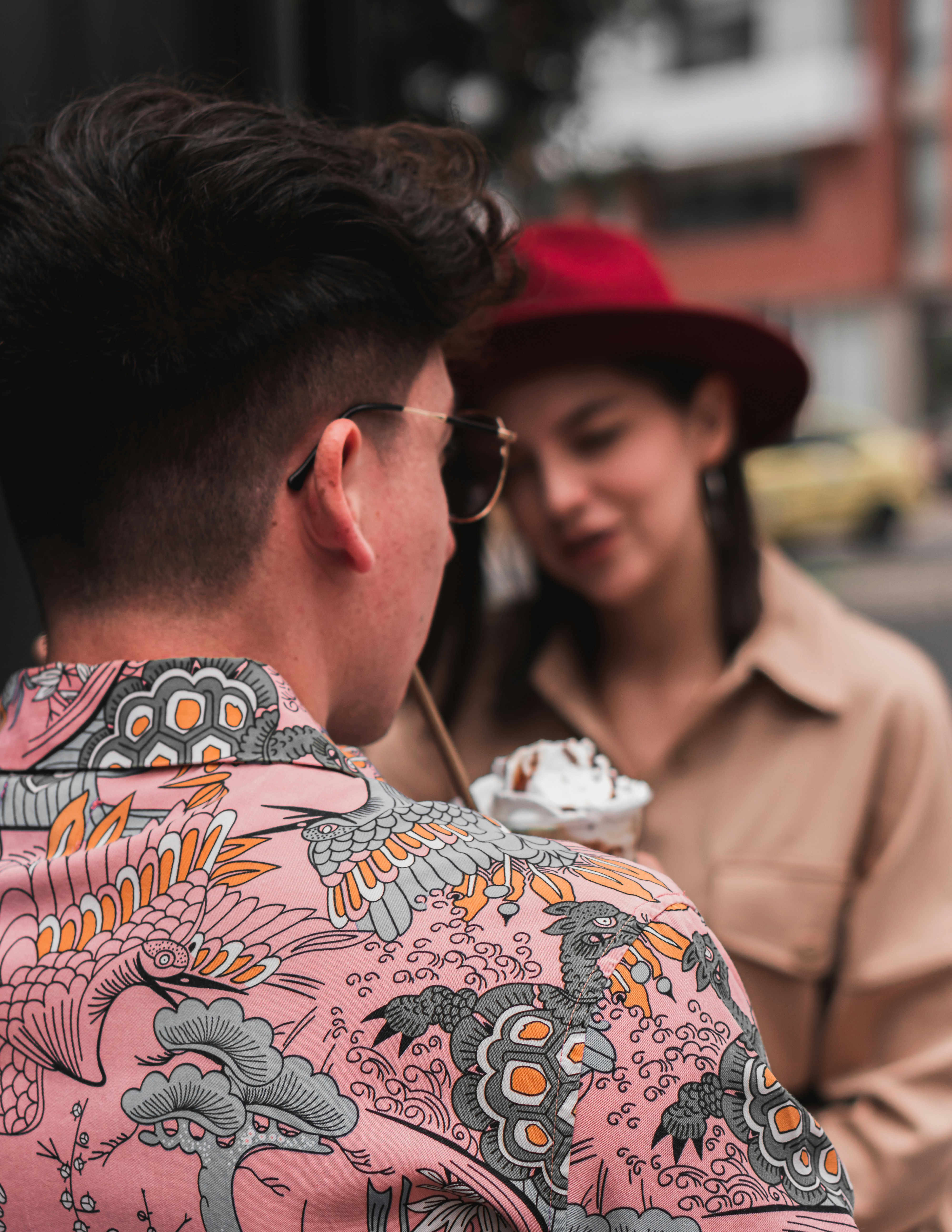 Confidant in a Neon-Print Moment