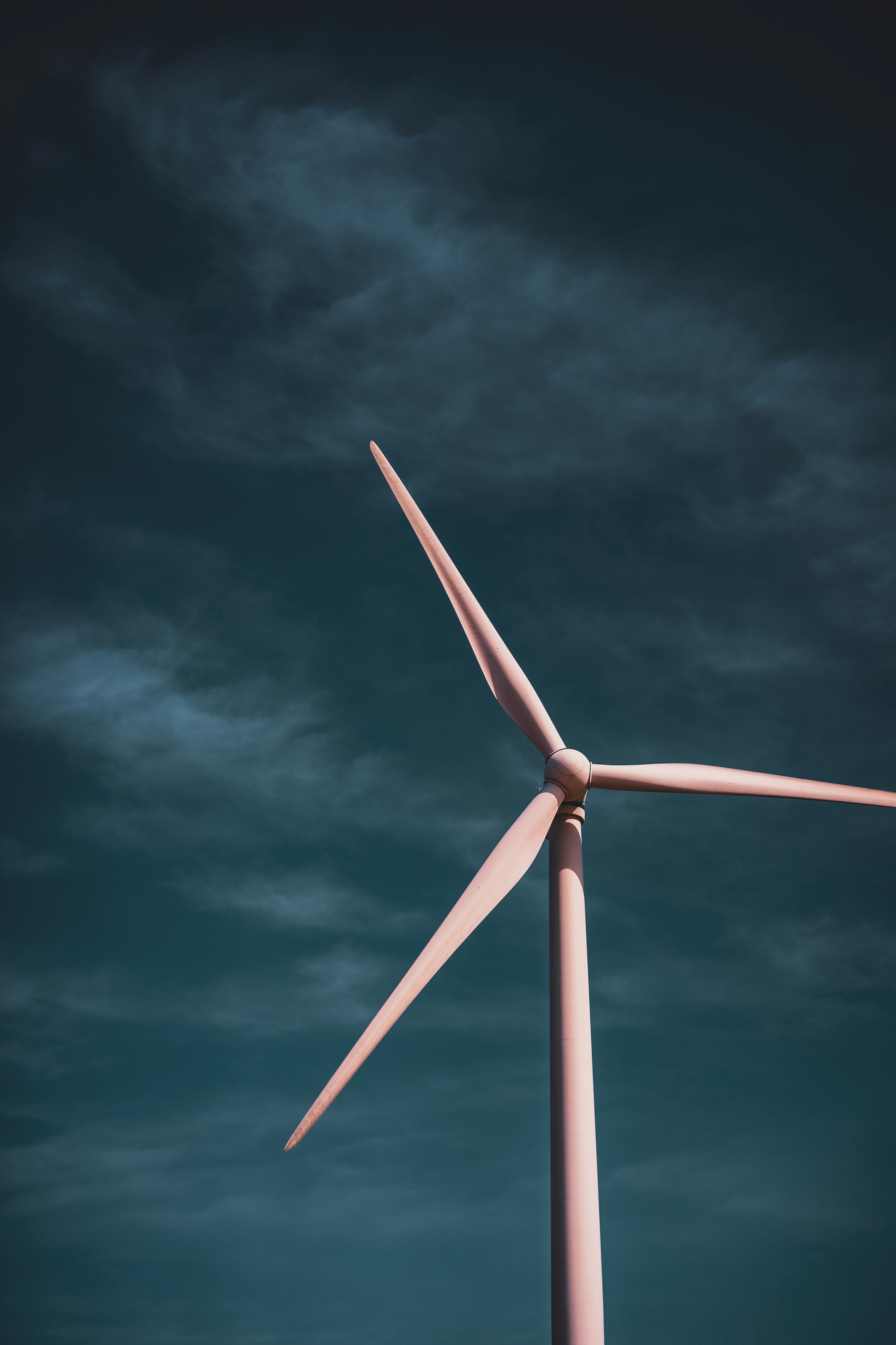 White and red wind turbine under blue sky photo – Free Grey Image on ...