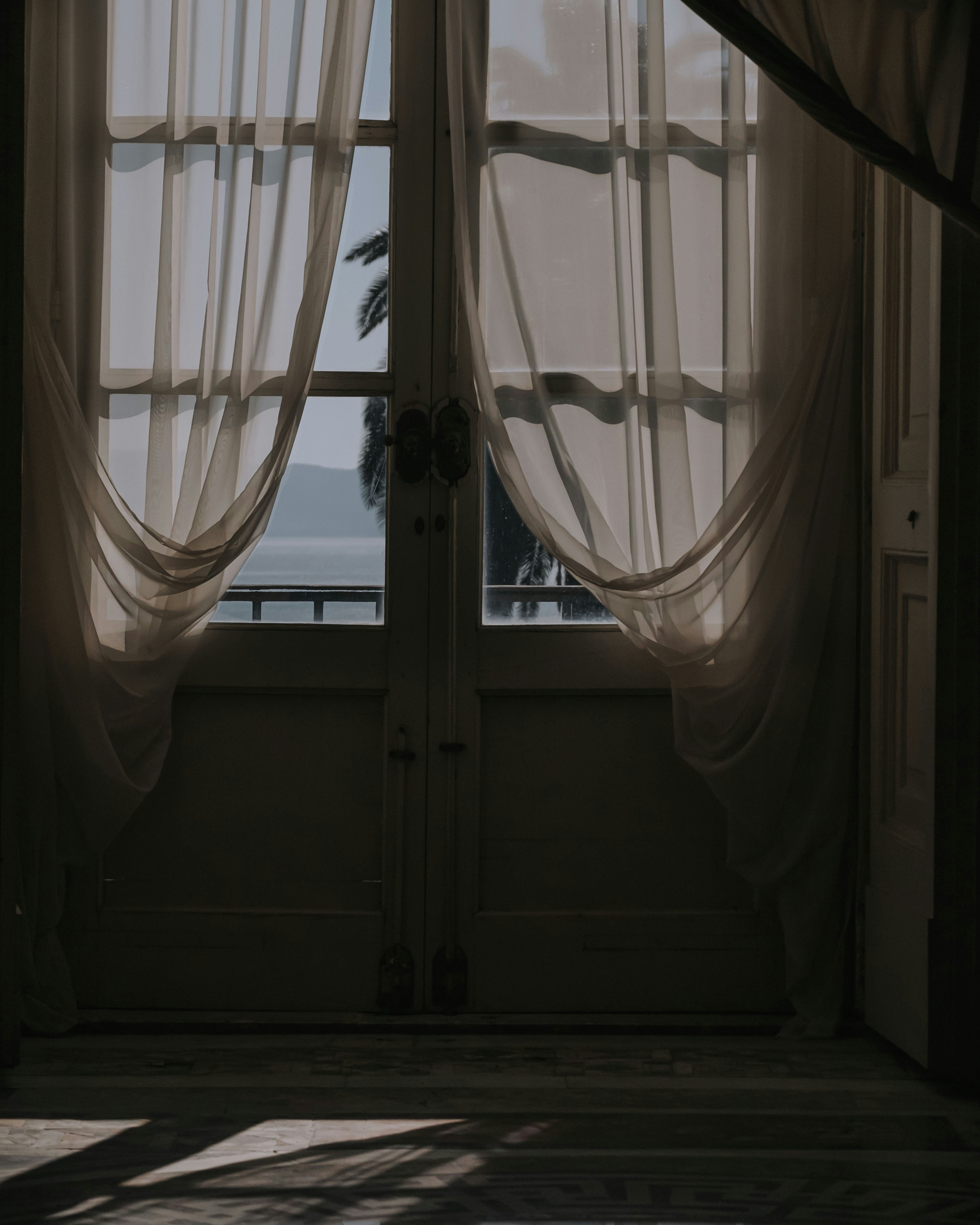 White window curtain on window photo – Free Grey Image on Unsplash