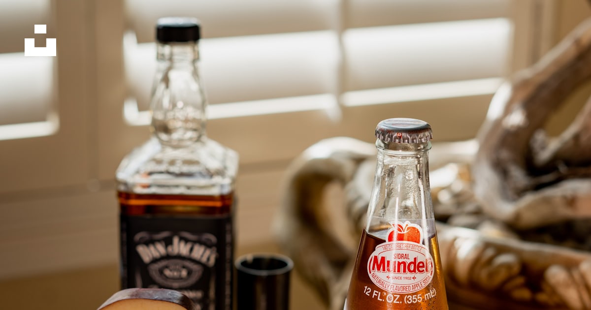 Clear Glass Bottle Beside Clear Drinking Glass Photo Free Alcohol