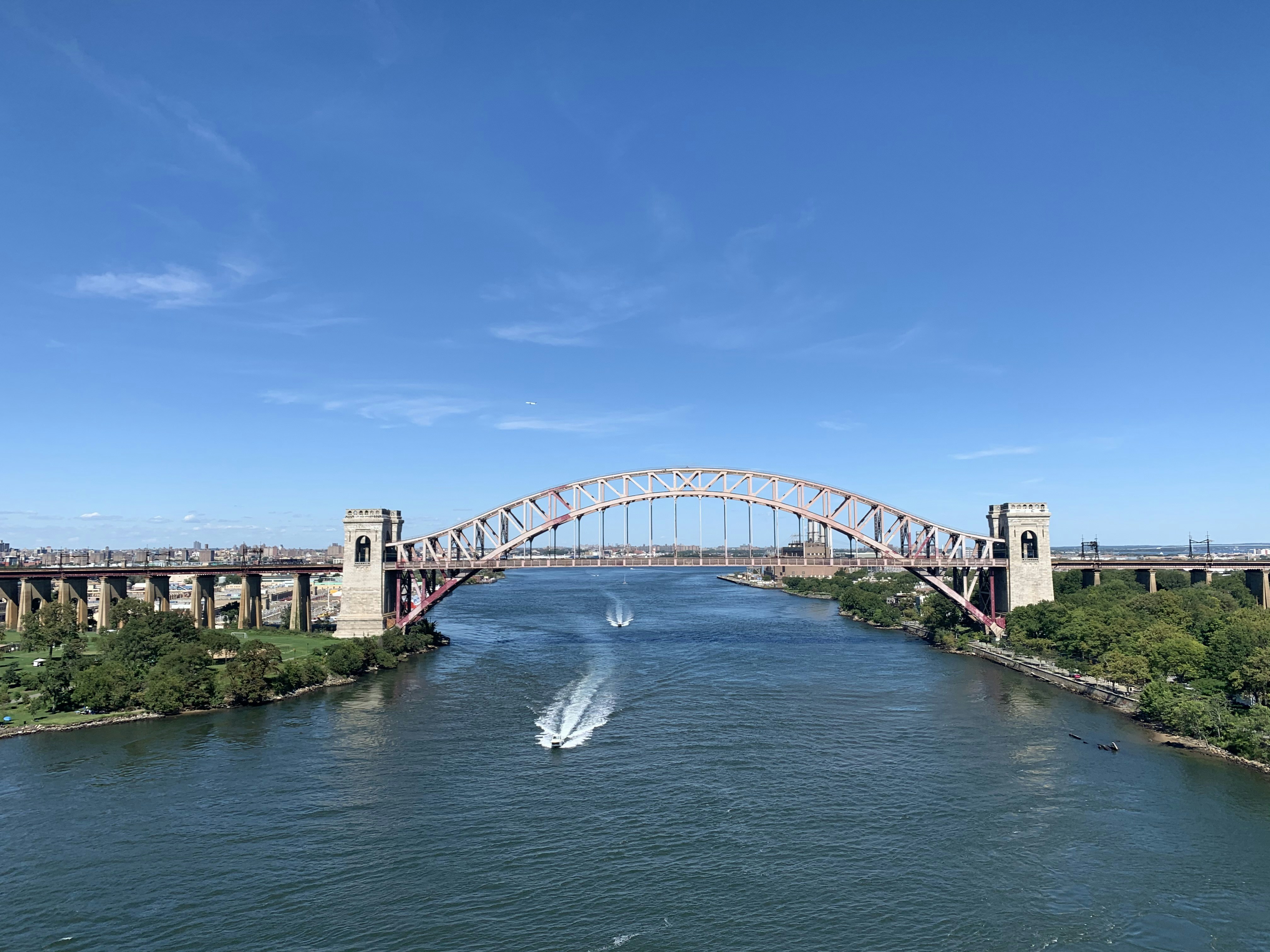 White bridge over river under blue sky during daytime photo – Free Hell ...