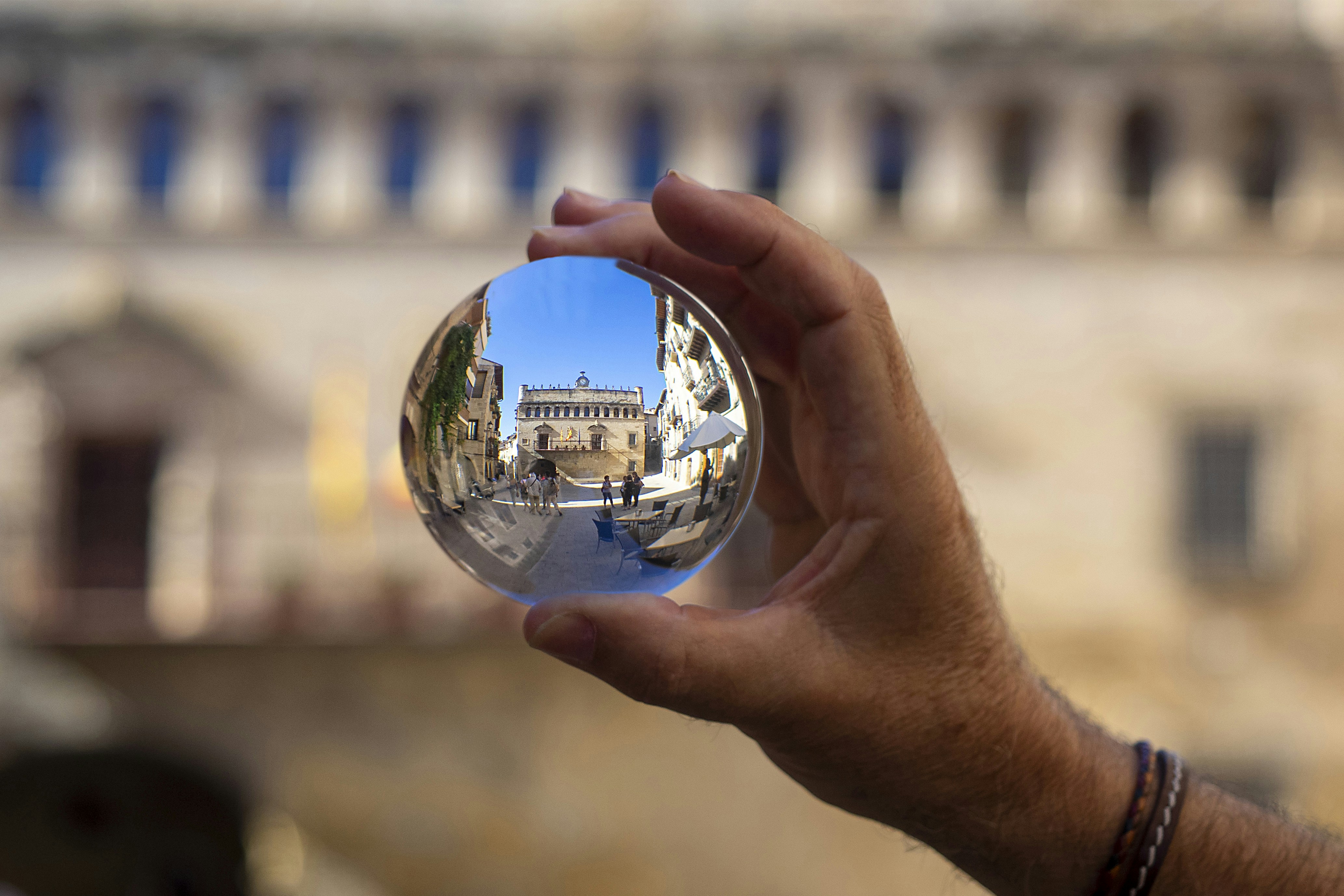 Person holding clear glass ball photo – Free La fresneda Image on Unsplash