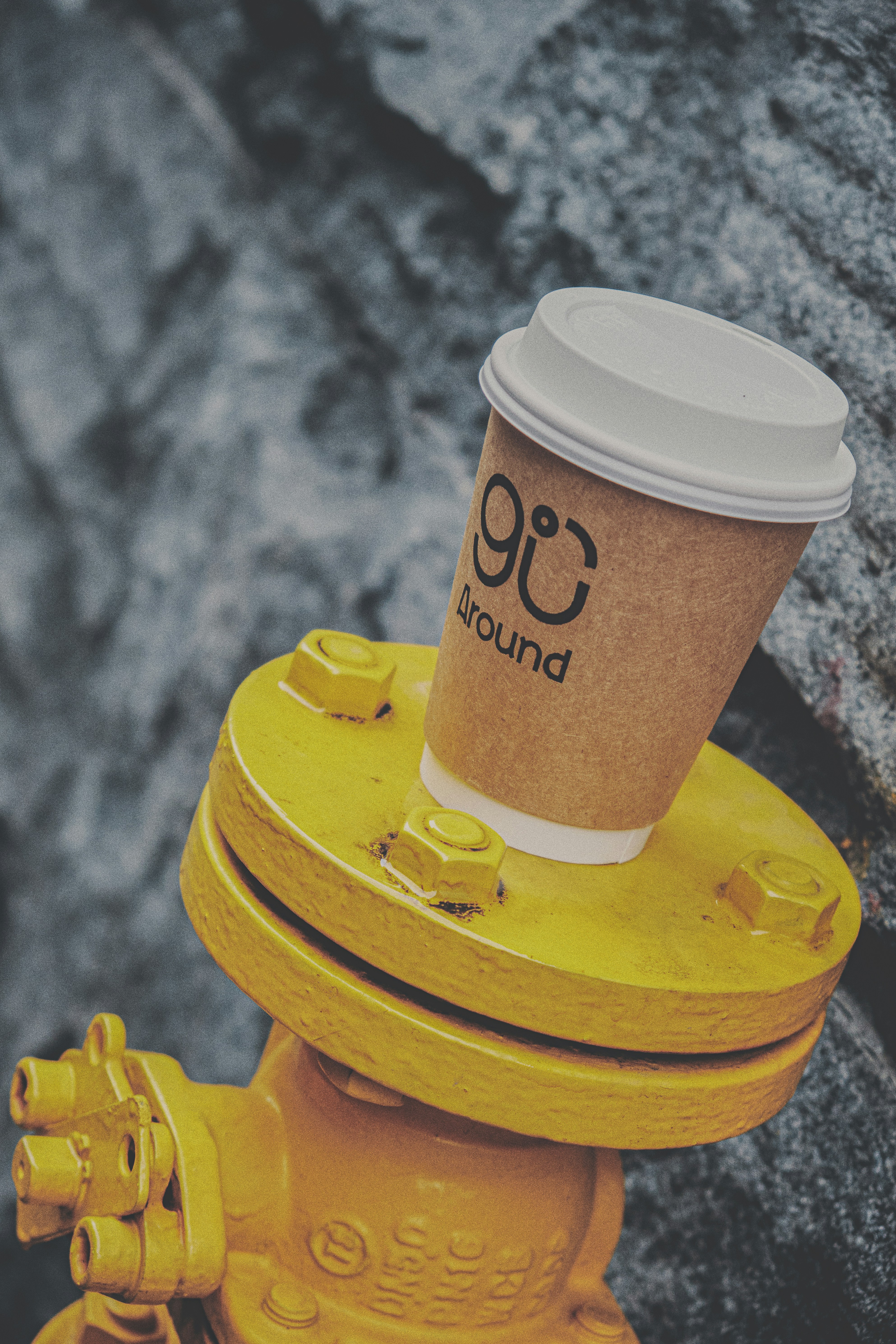 Yellow Valve and Coffee Cup Union: A Quirky Rim of Machinery