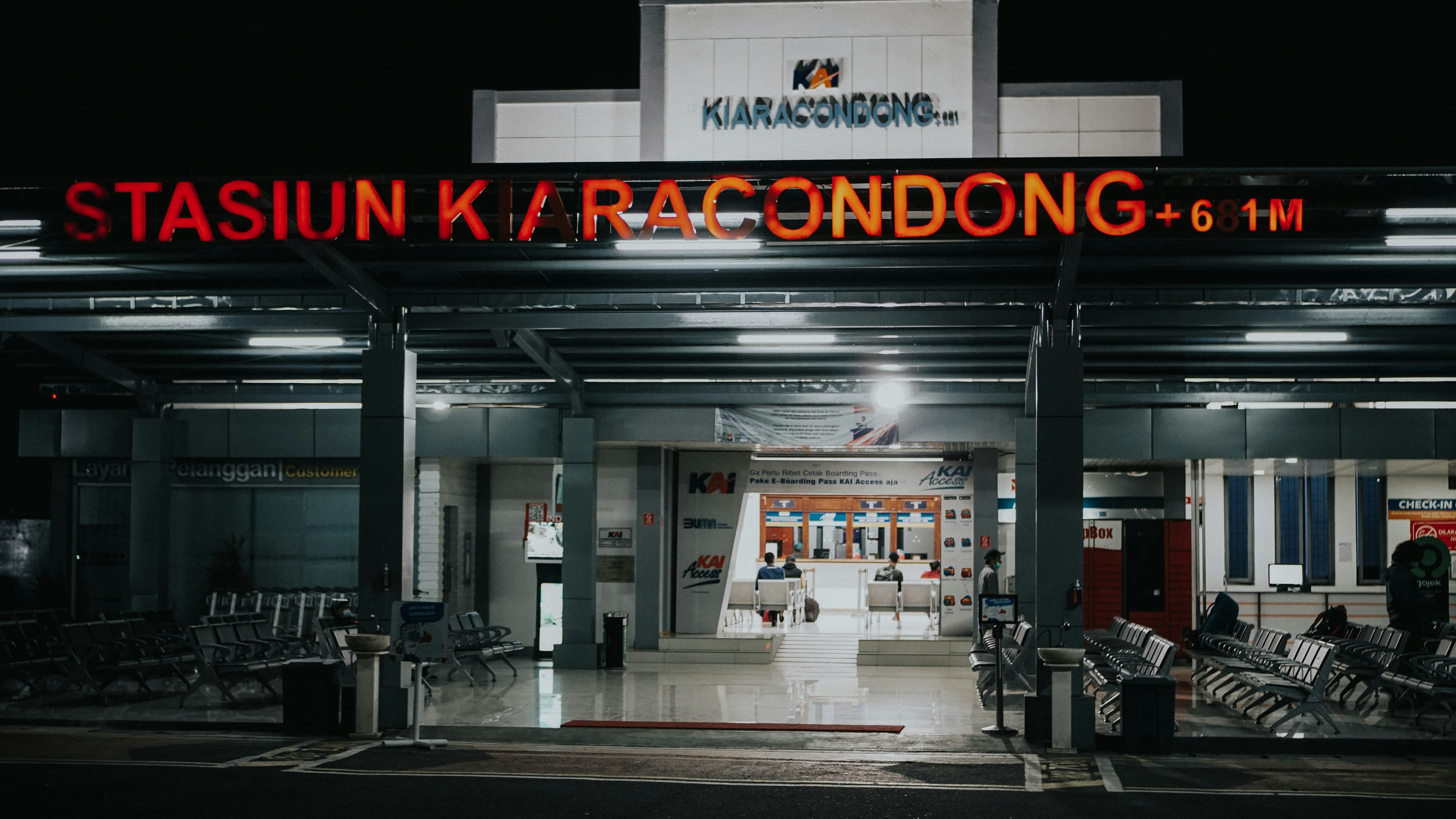 Neon Gateways at Karacondong Station