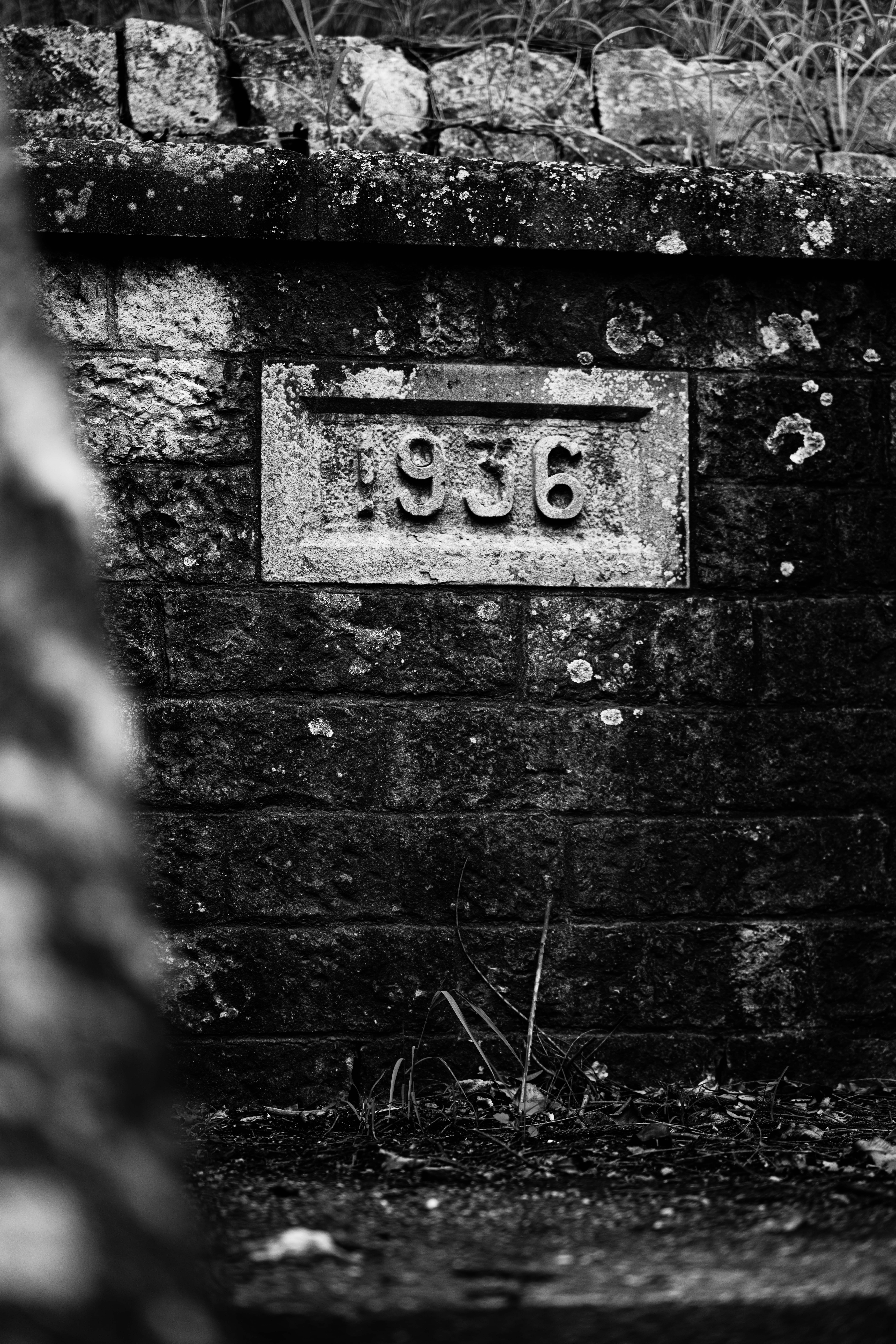 Grayscale photo of brick wall with number photo – Free Grey Image on ...