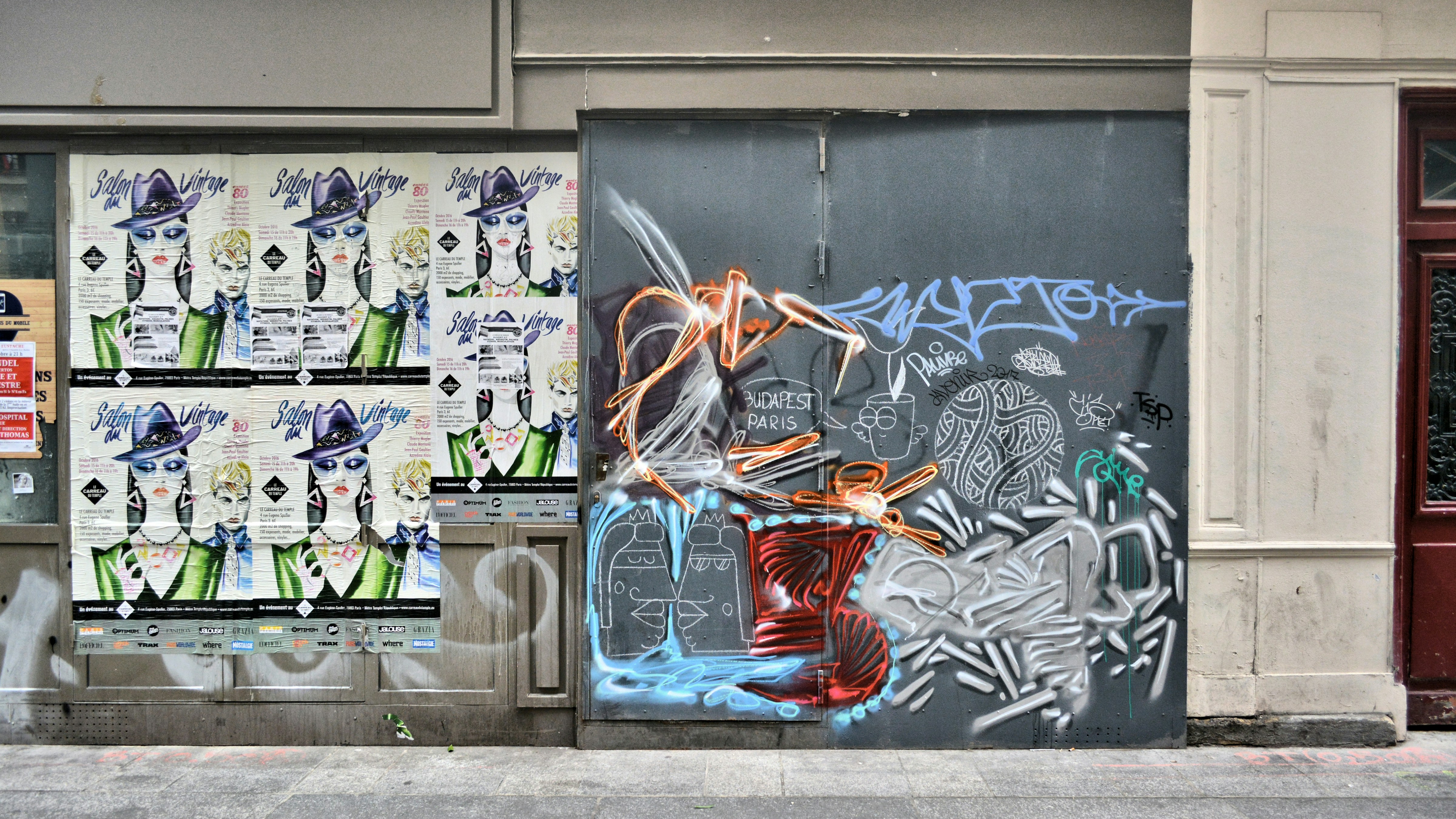 Red and white graffiti on wall photo – Free France Image on Unsplash