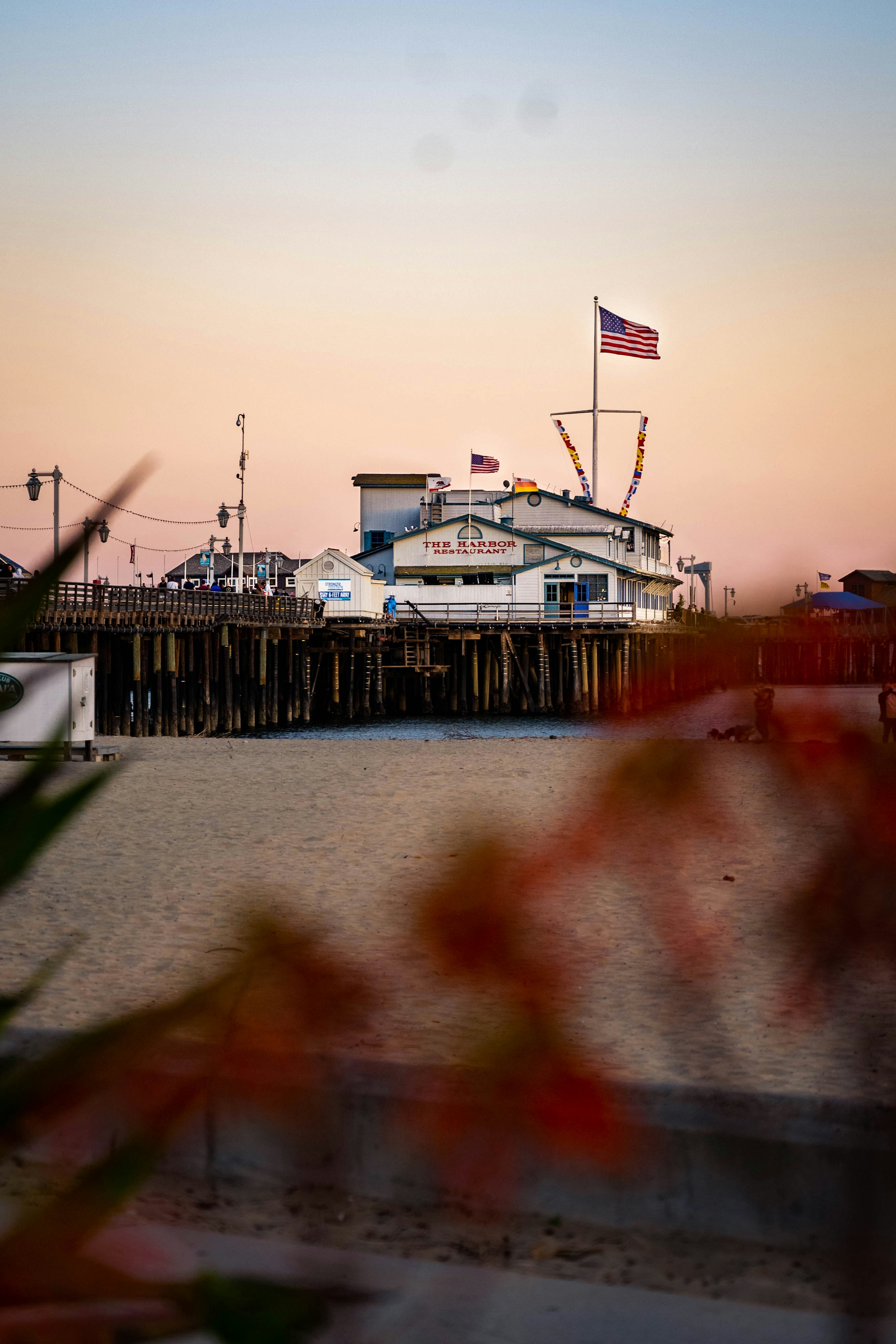 The Habor Pier - Santa Barbara, California - at Sunset