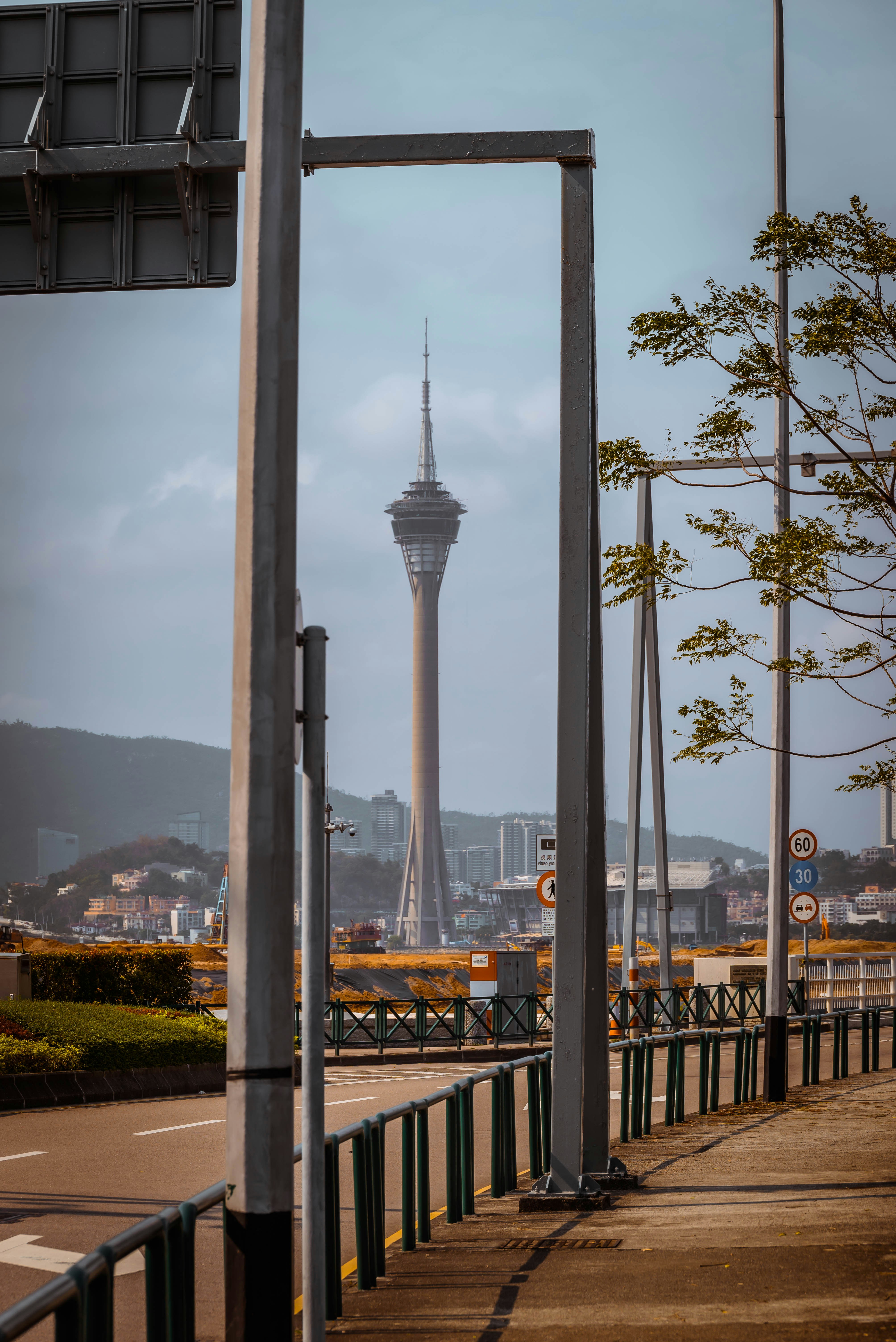 White concrete tower near trees during daytime photo – Free 中国 Image on ...