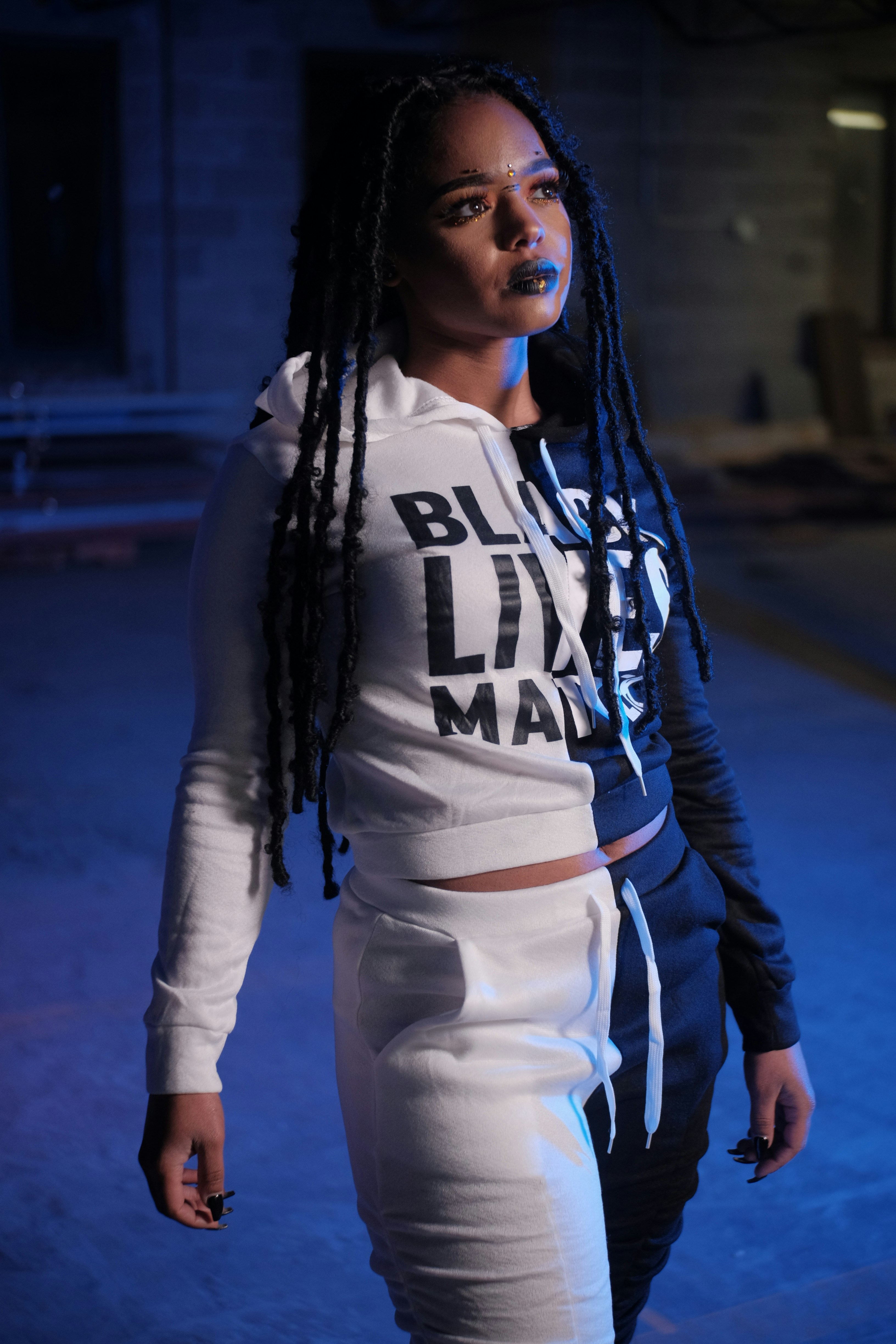 Neon Quiet: A Portrait in Blue Nightback