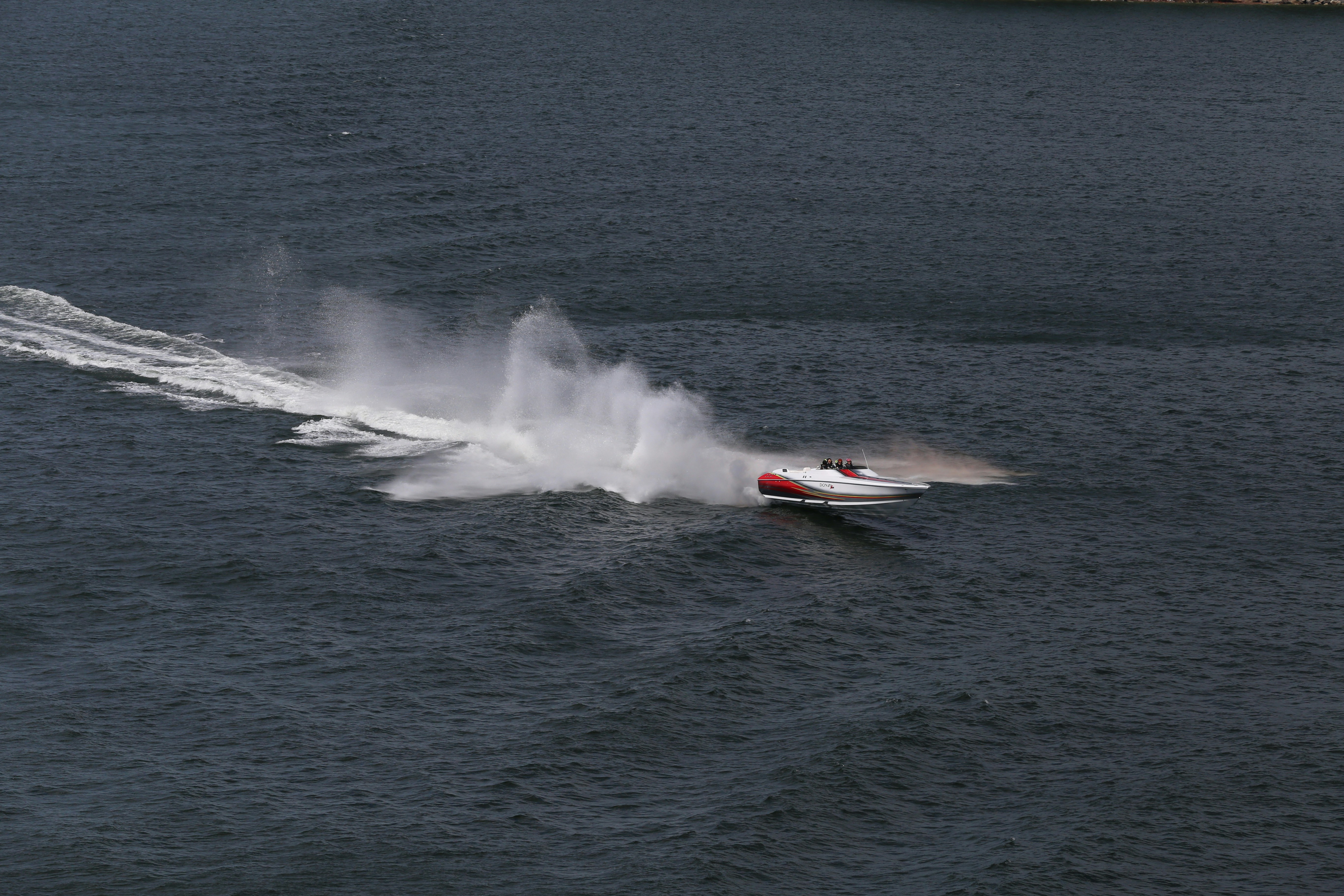 White and red surfing on sea during daytime photo – Free Grey Image on ...