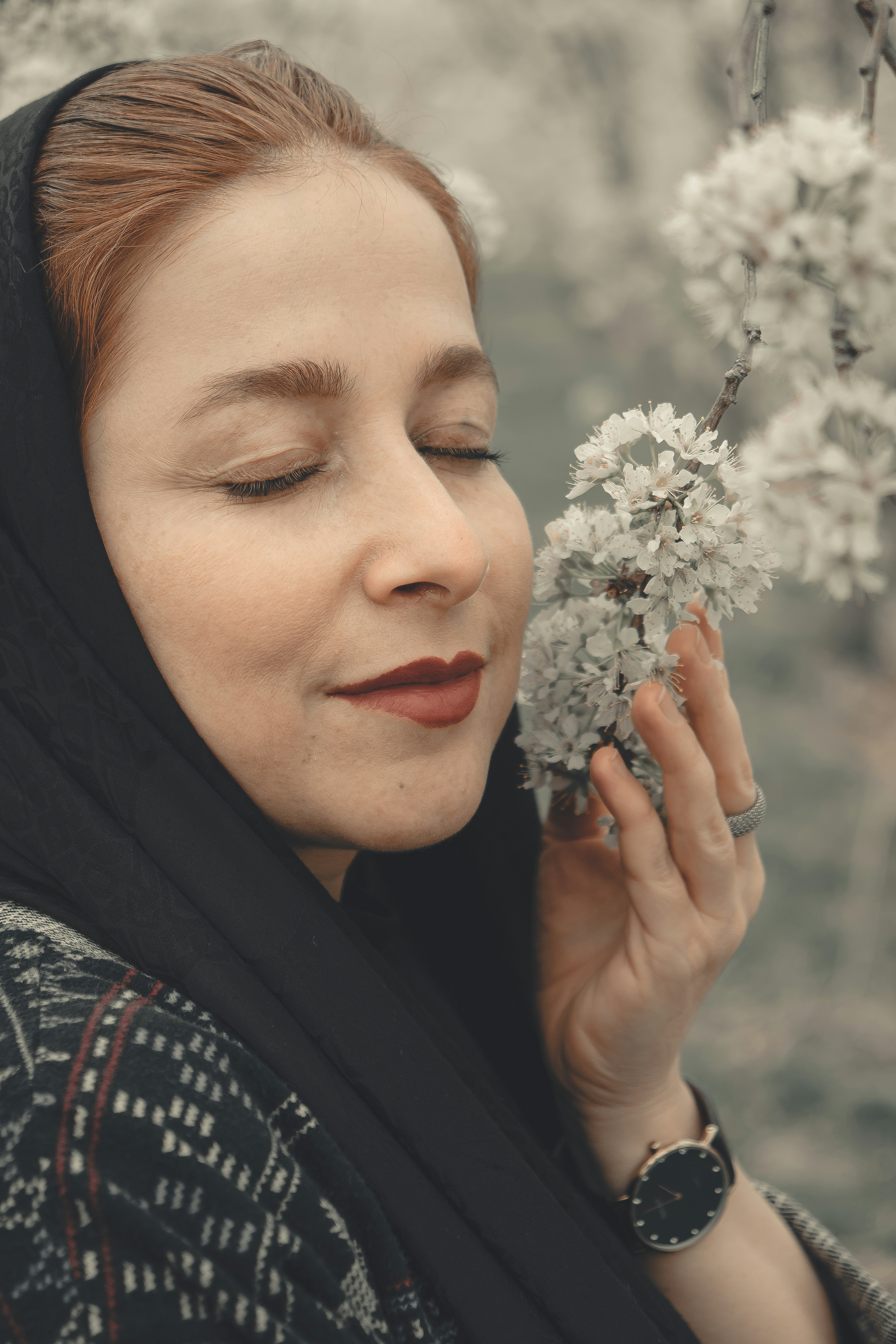 Quiet Bloom: A Portrait Steeped in Soft Light