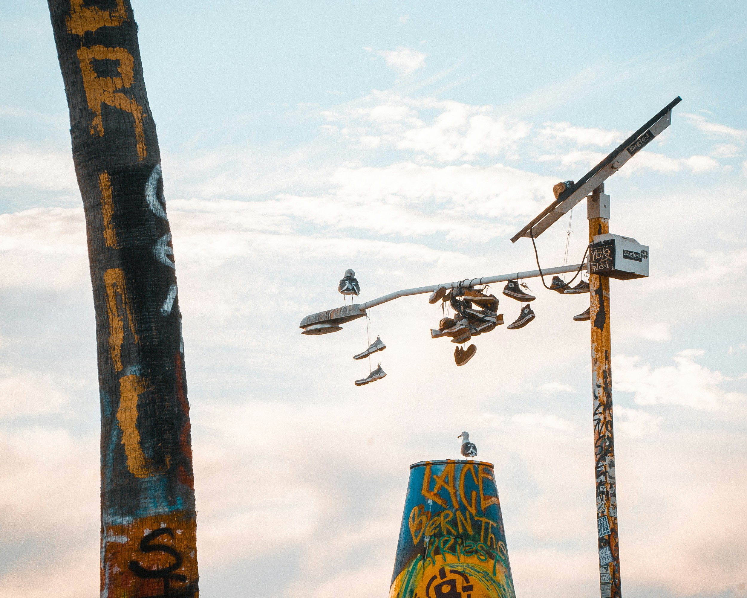 Urban Canvas: Shoes in the Sky