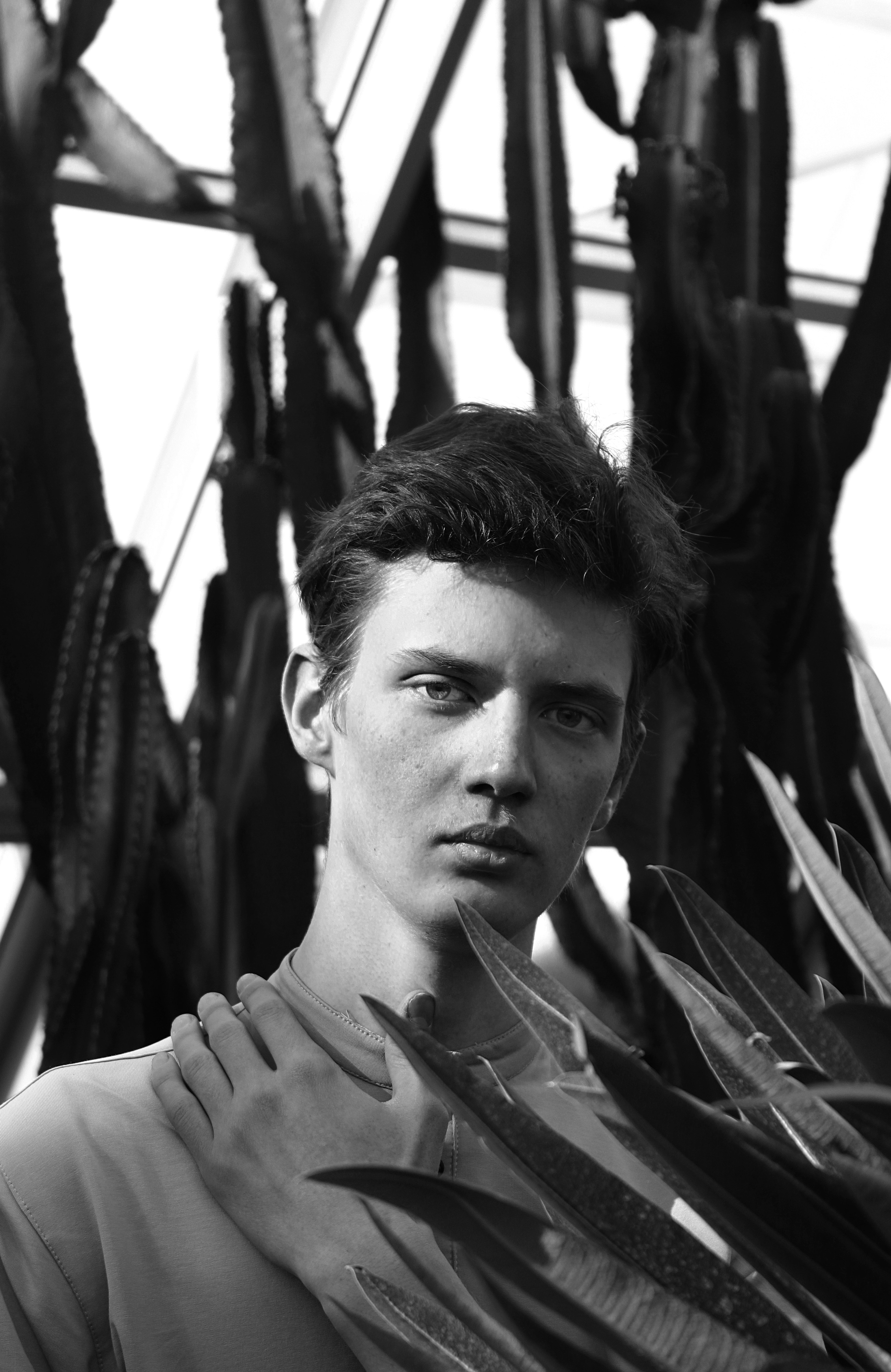 Grayscale photo of man in collared shirt photo – Free People Image on ...