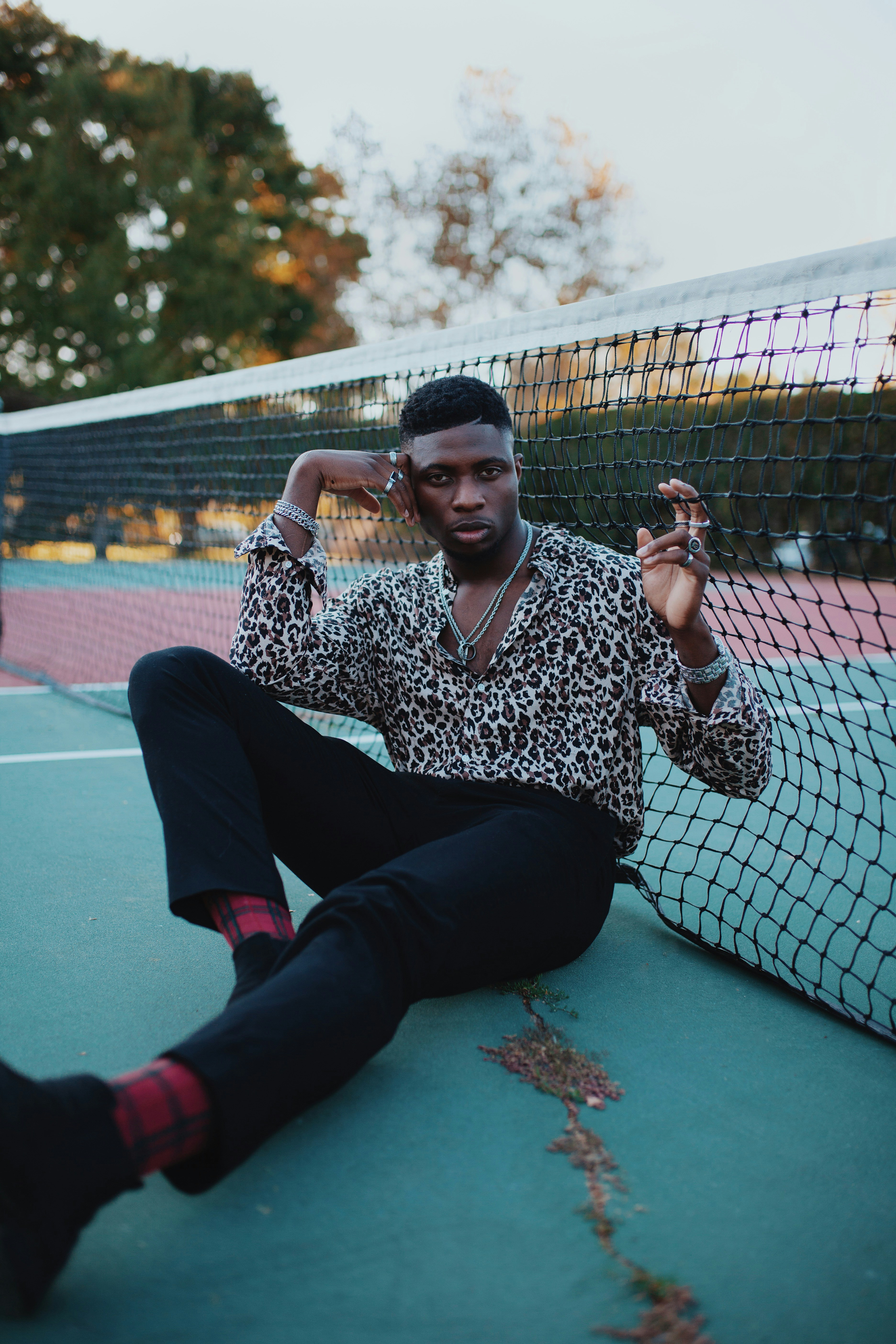 Chill Vibes on the Tennis Court