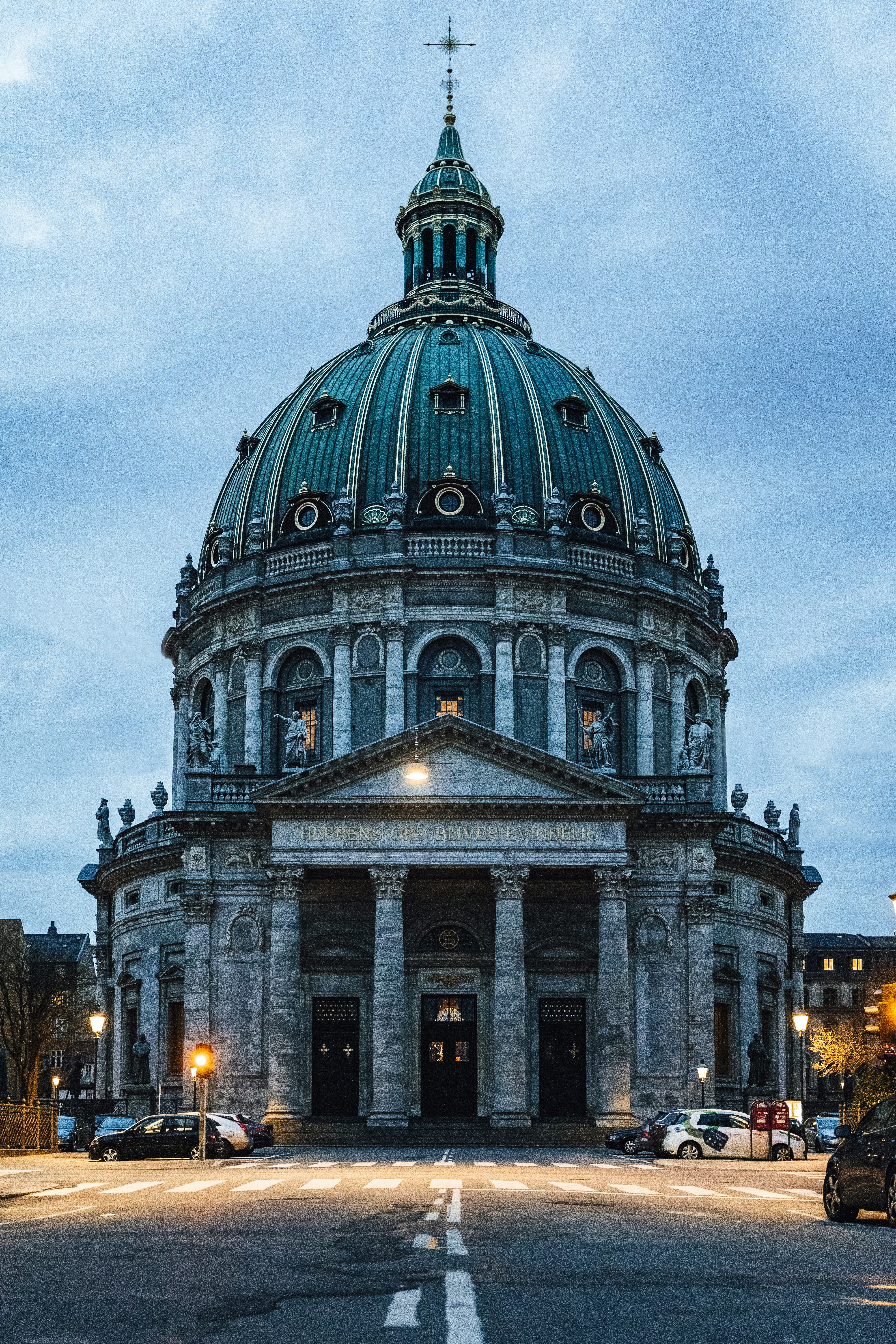 Dome Rising Over a Parisian Icon at Dusk
