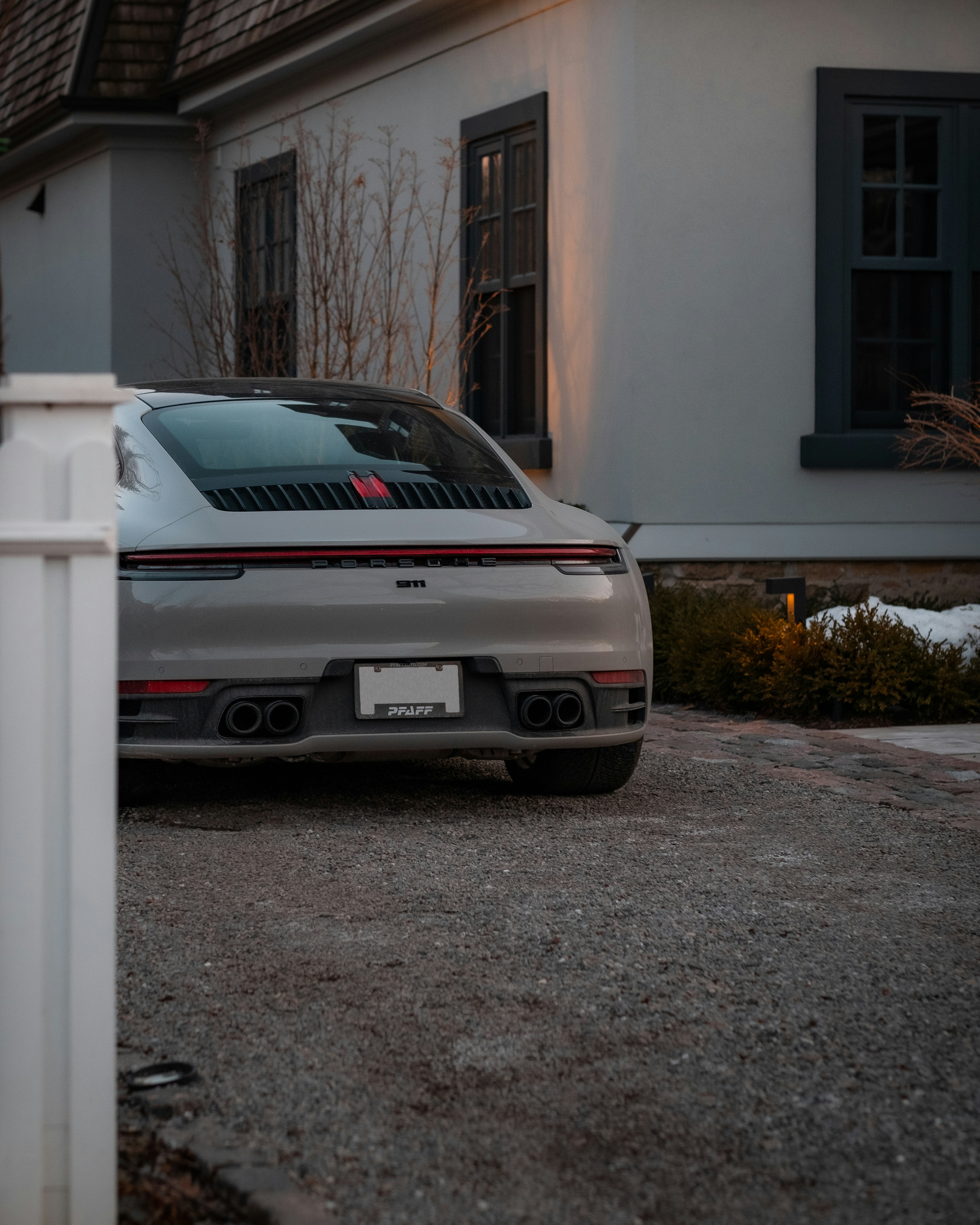 Rear View of a Lynchwood Prowler: A Modern Powerhouse by the Drive