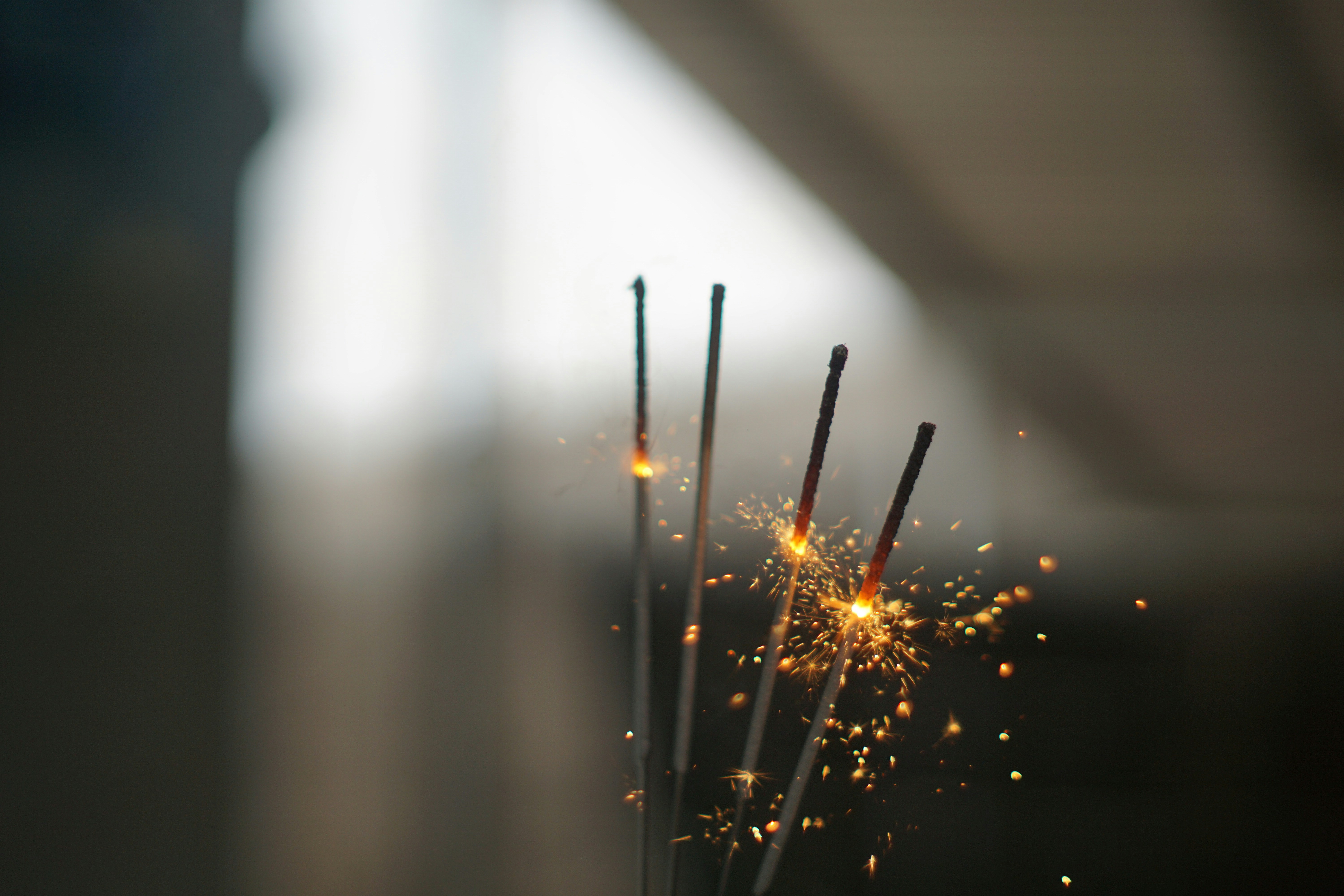 White and brown fireworks in the sky photo – Free Fireworks Image on ...