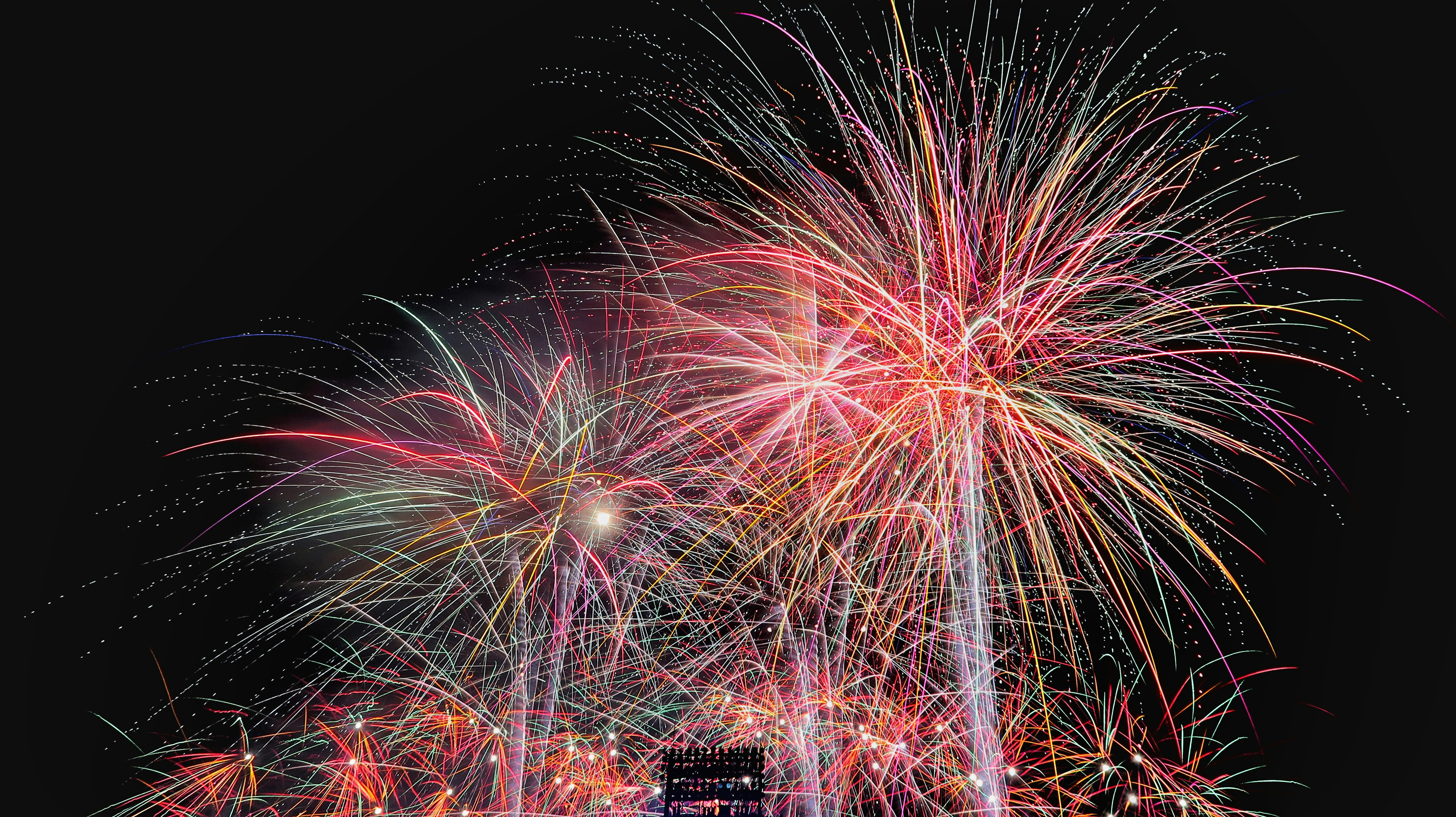 A large fireworks display in the night sky photo – Free Nature Image on ...