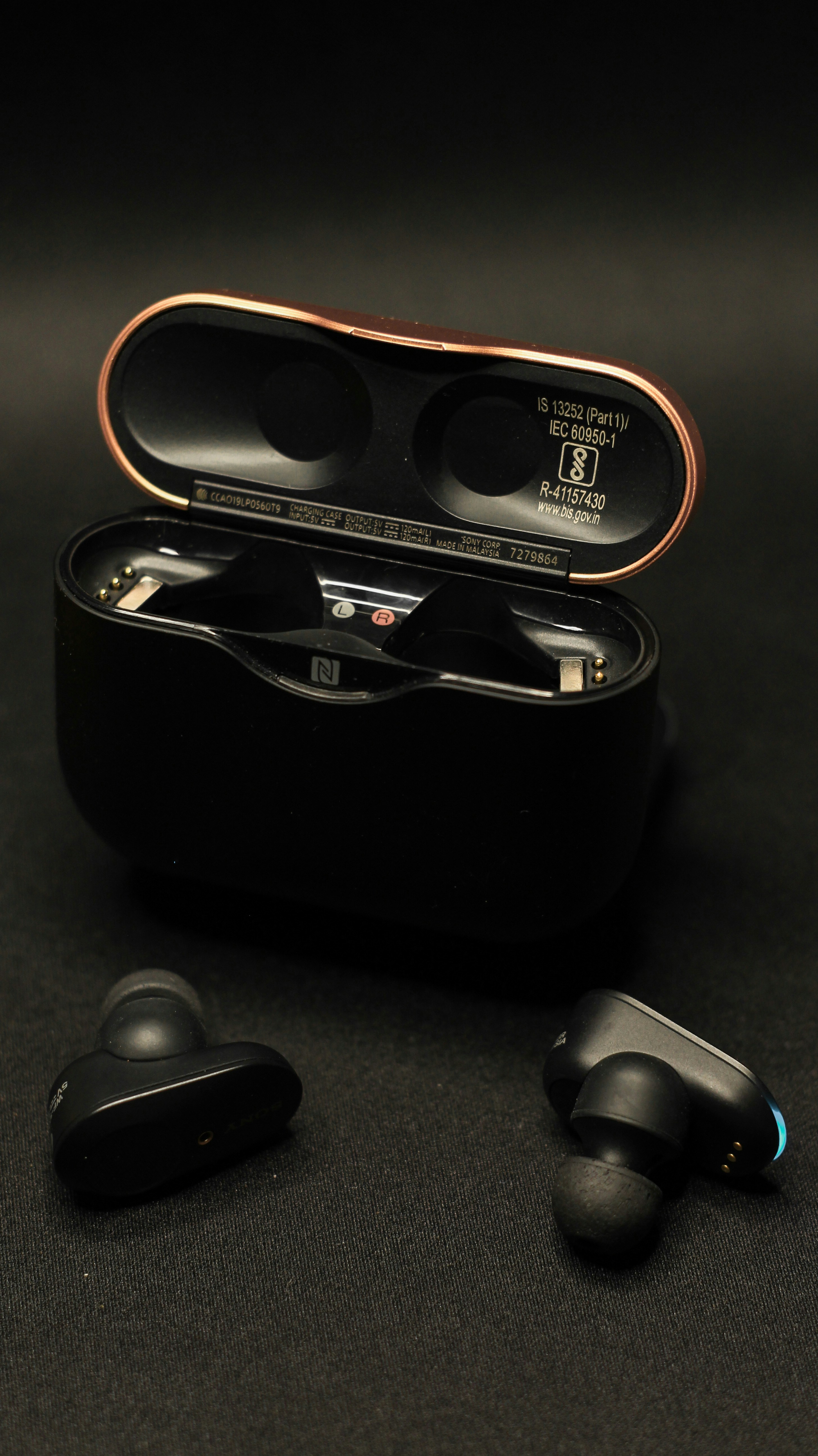 A pair of ear buds in a case photo – Free Wireless earphones Image on ...