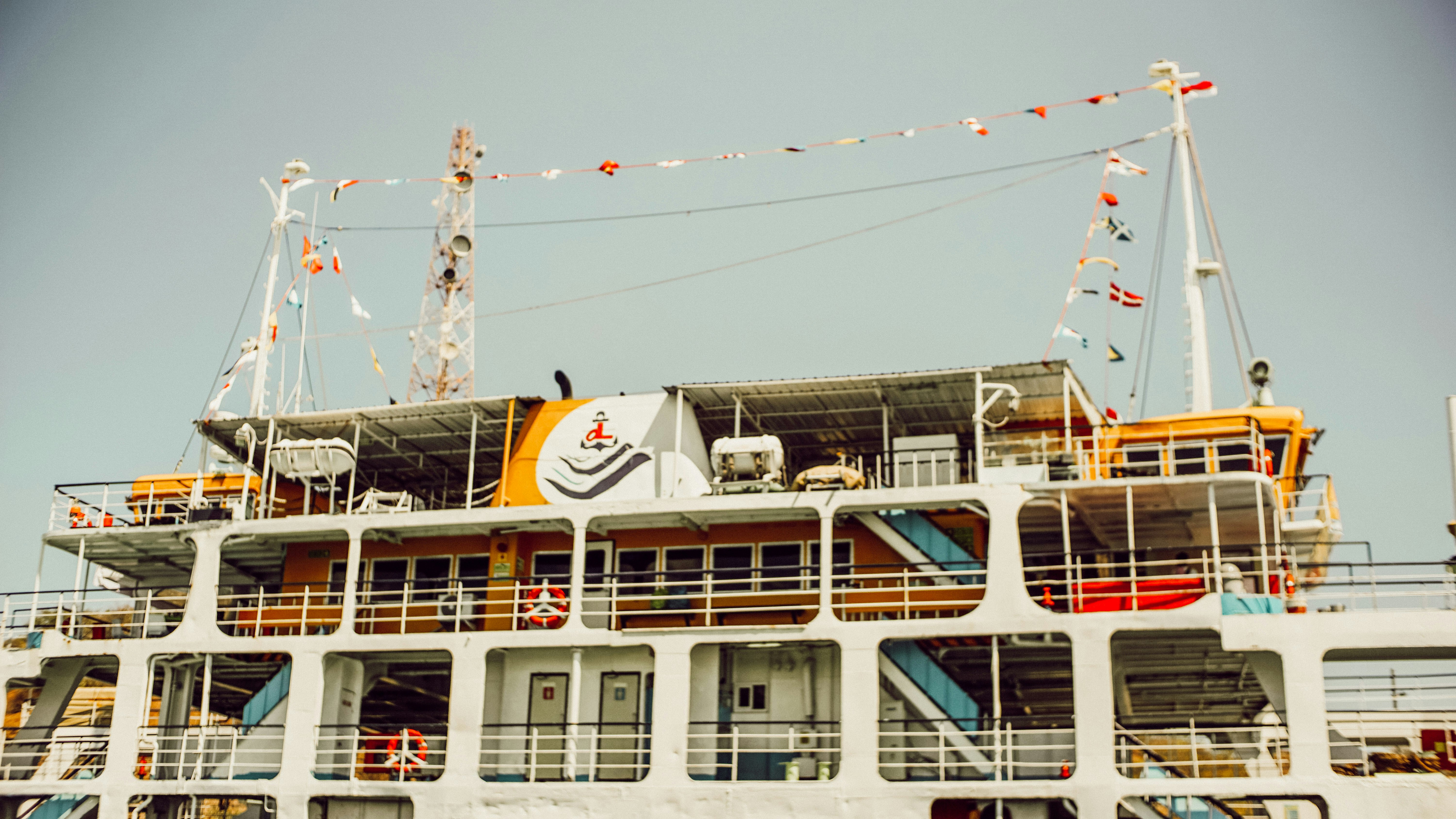 White and yellow ship on dock during daytime photo – Free Kapal Image ...