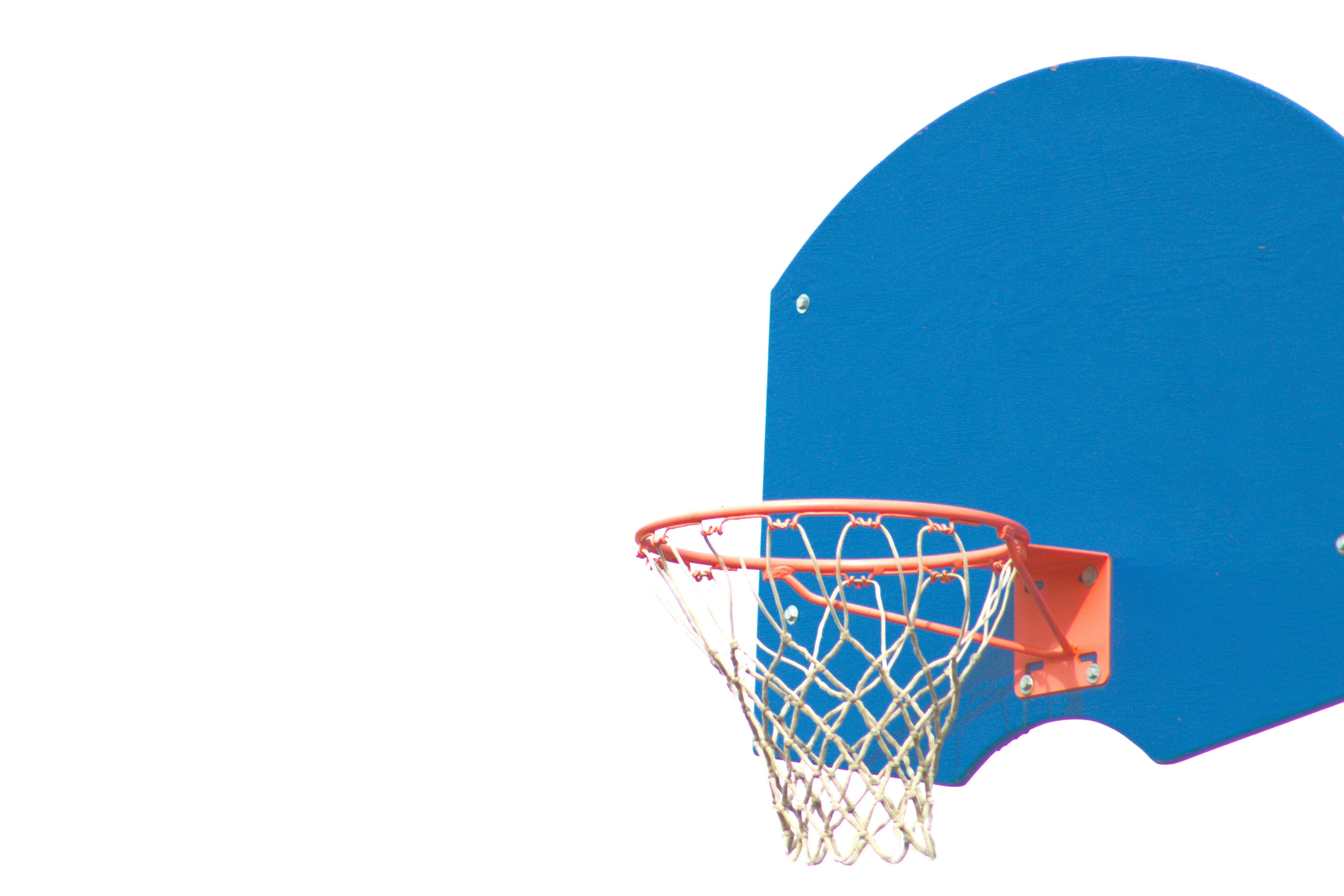 Blue basketball hoop with basketball hoop photo – Free Hoop Image on ...