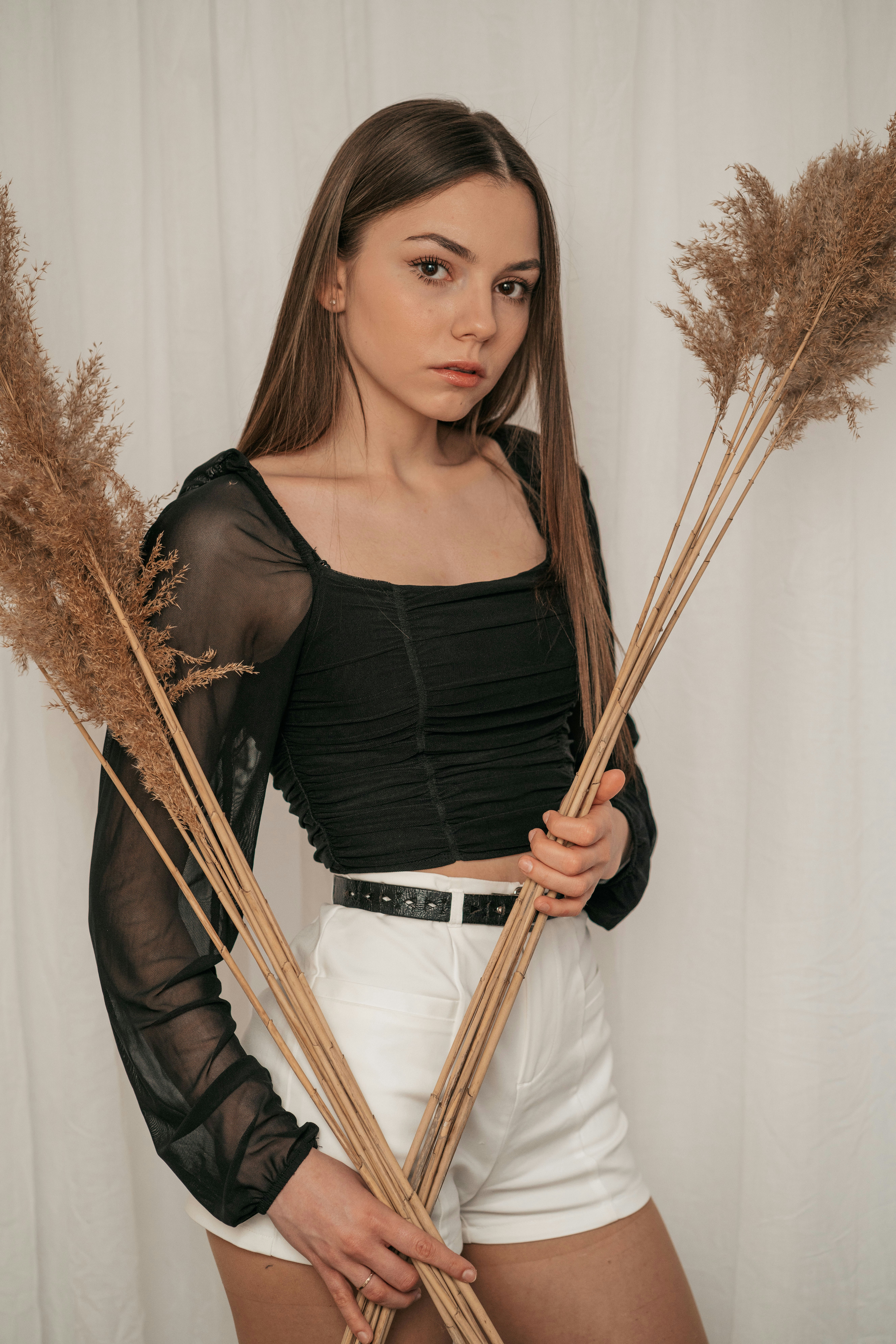 Woman in black tank top and brown fur coat photo – Free D.c. Image on ...